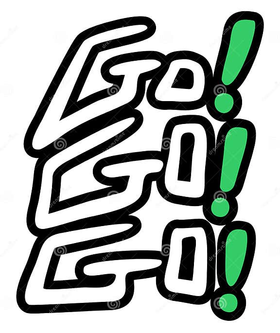 Go symbol stock vector. Illustration of sign, race, green - 55607769