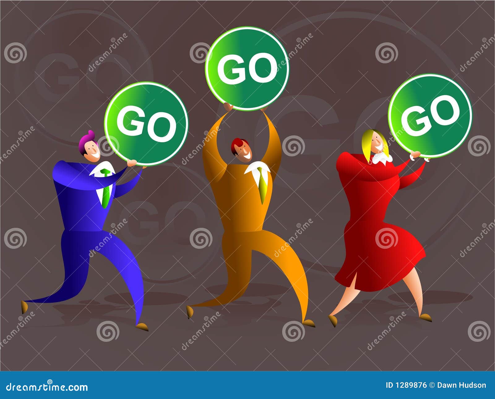 Go team stock illustration. Illustration of message, clipart - 1289876