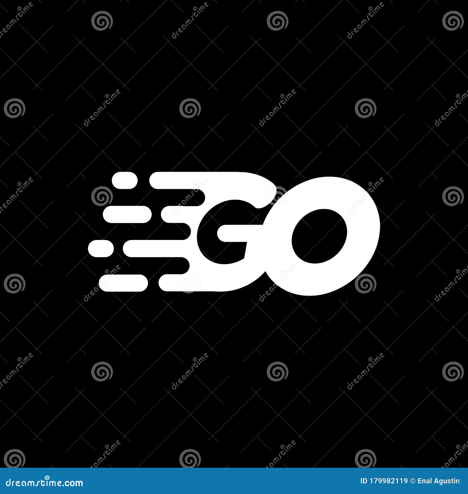 Go Text Speed Icon Logo Design Template Stock Vector - Illustration of ...