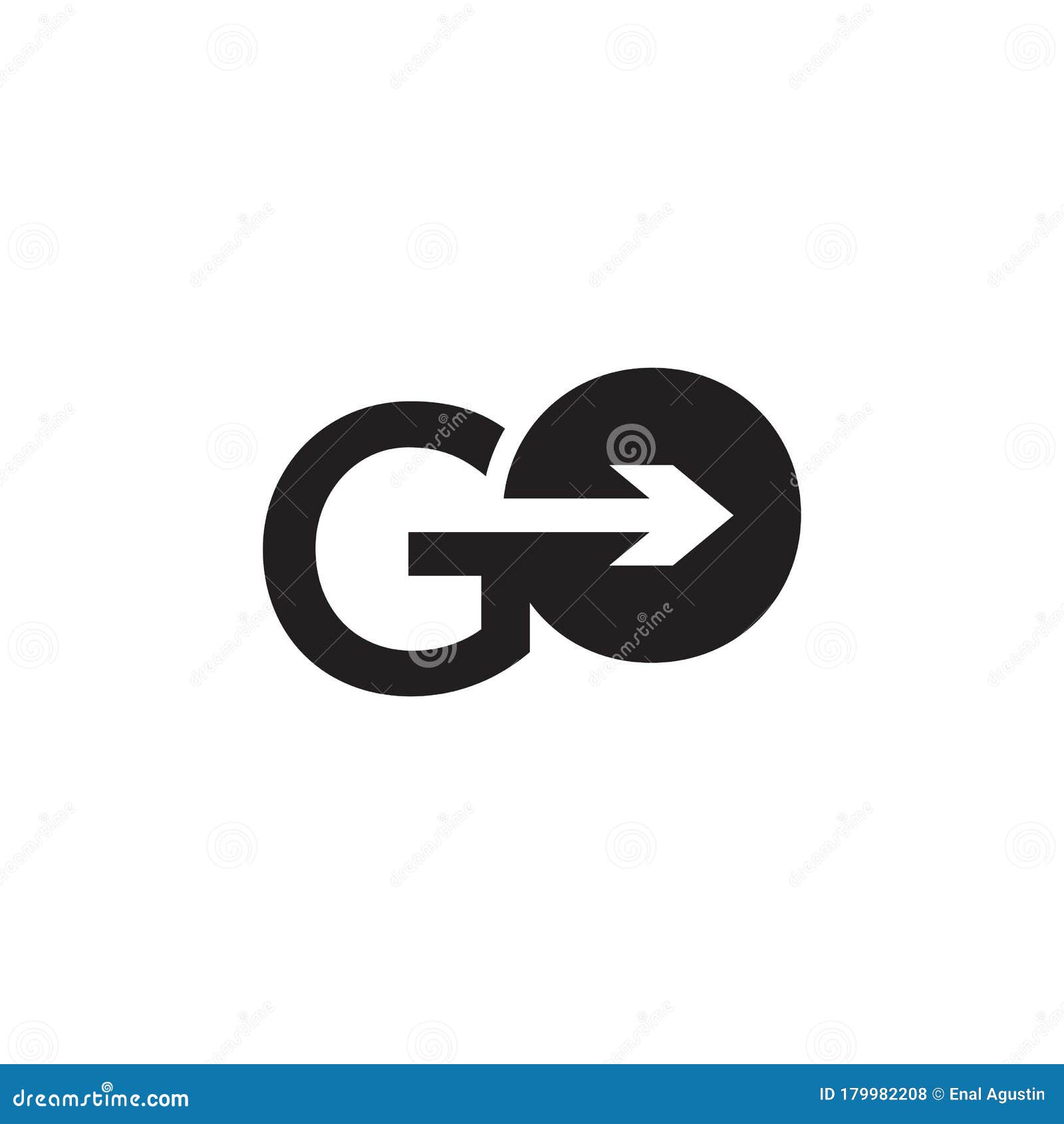 Go Text Speed Icon Logo Design Template Stock Vector - Illustration of ...