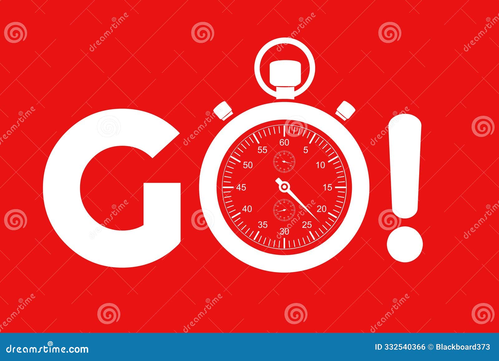Classic Stopwatch As White Go Sign on a Red Background. Fitness and ...