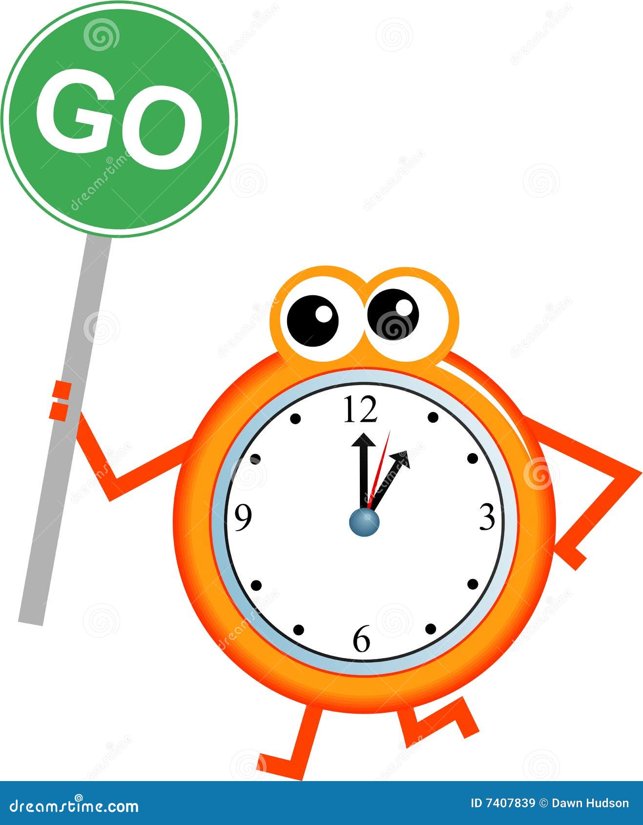 Go time stock illustration. Illustration of sign, objects - 7407839