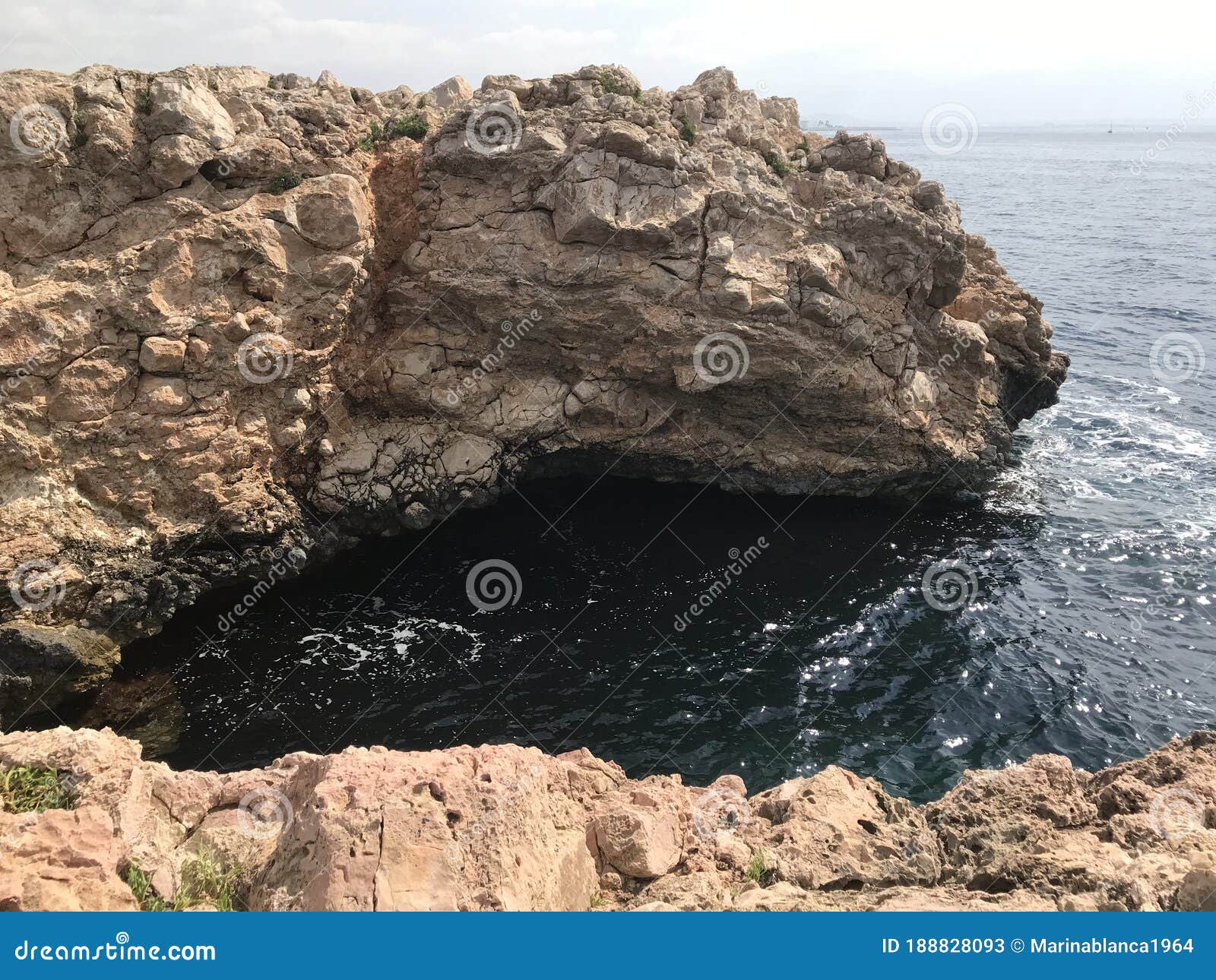 This is Cala Comtessa Beach Stock Image - Image of comtessa, season ...