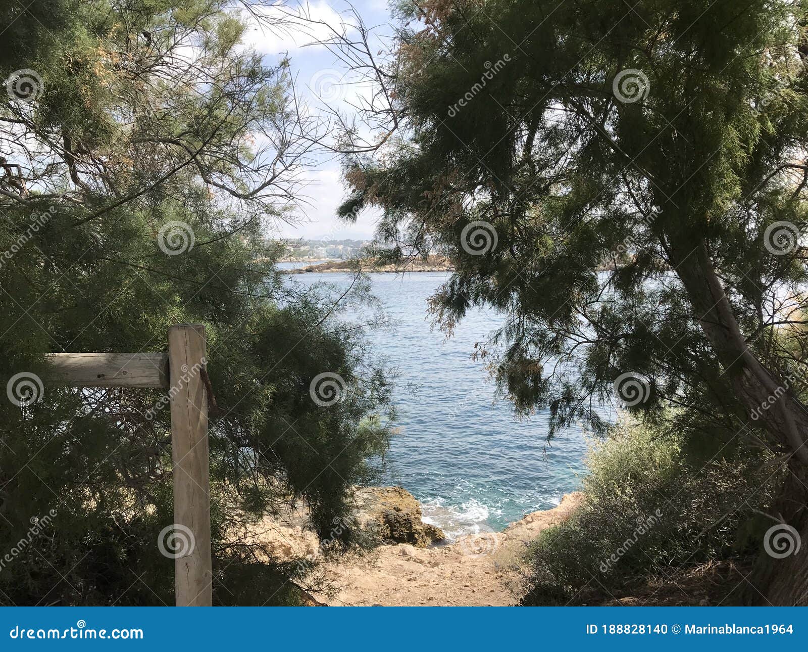 This is Cala Comtessa Beach Stock Photo - Image of happy, cala: 188828140