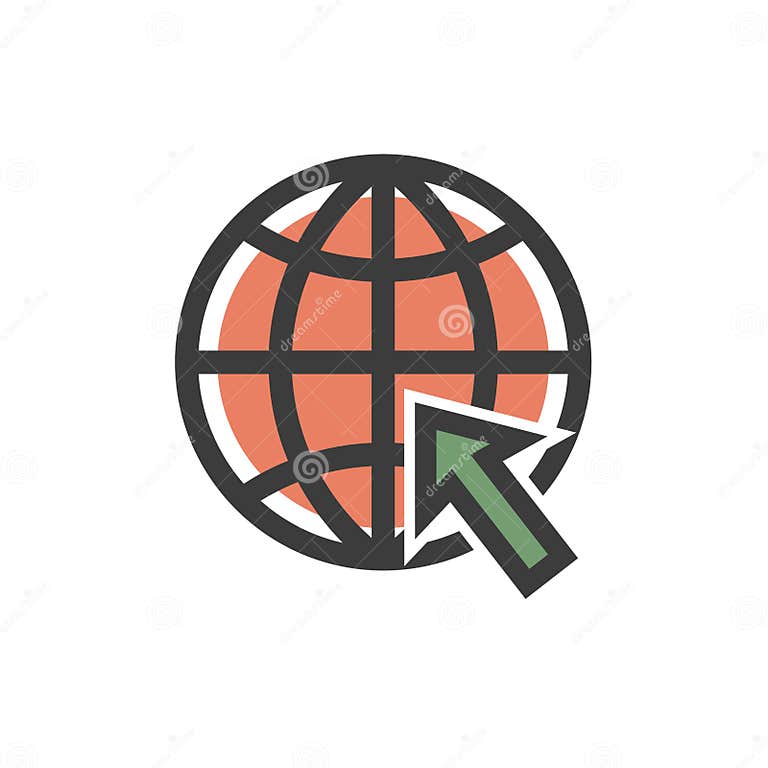 Go To Icon. Simple Flat Vector Illustration Stock Vector - Illustration ...