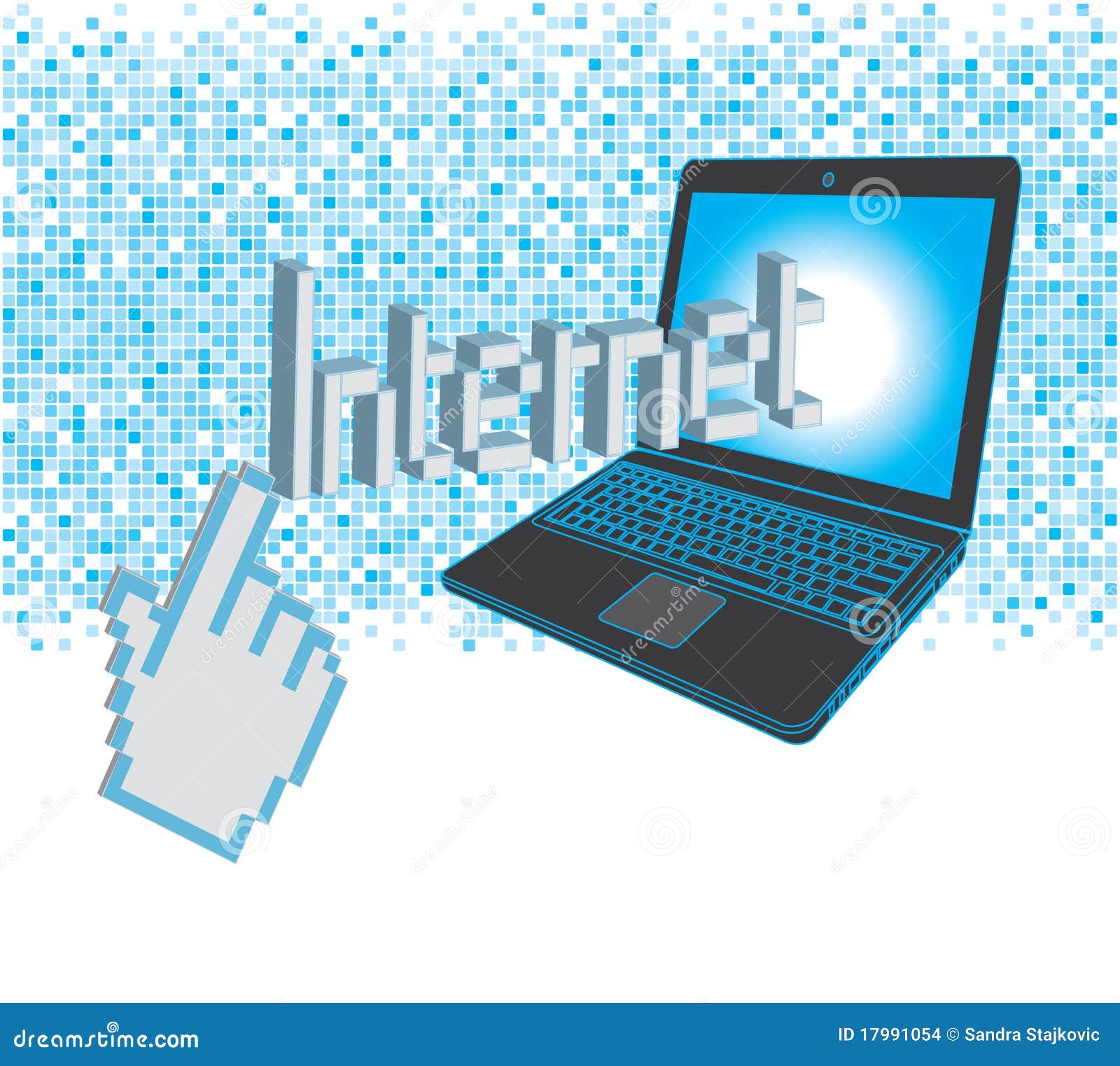 Go To Internet Illustration Stock Vector - Illustration of computer ...