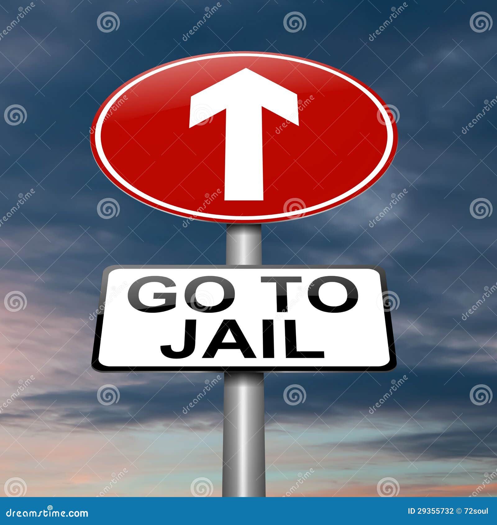 Go to jail concept stock illustration. Illustration of custodial - 29355732