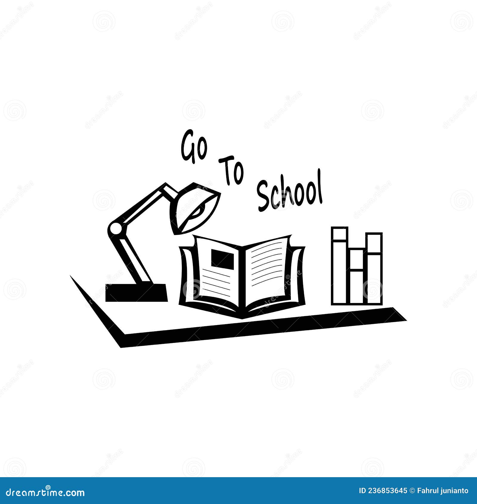 Go To School Icon and Symbol Vector Template Stock Illustration ...