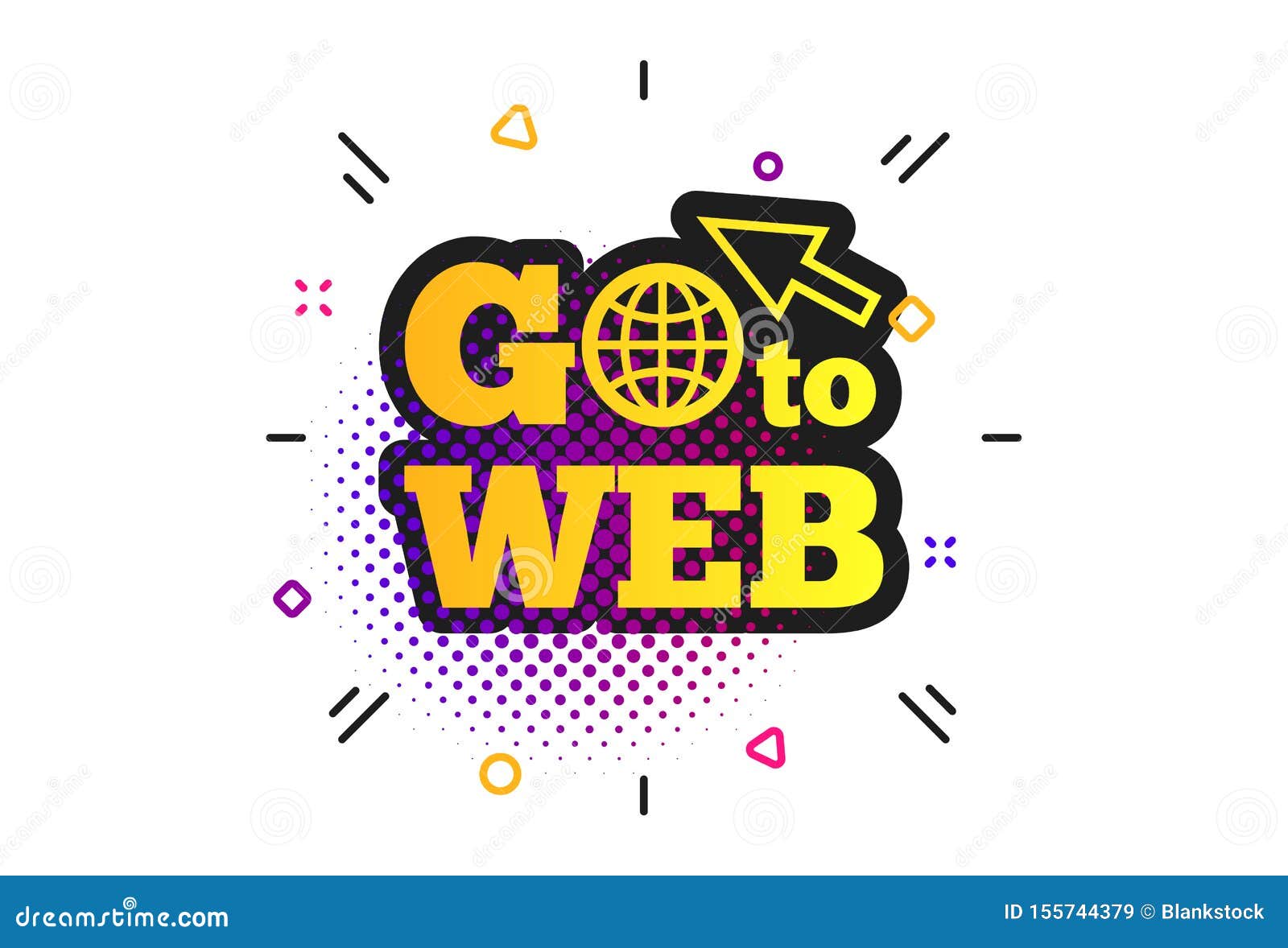 Go To Web Icon. Internet Access Symbol. Vector Stock Vector ...