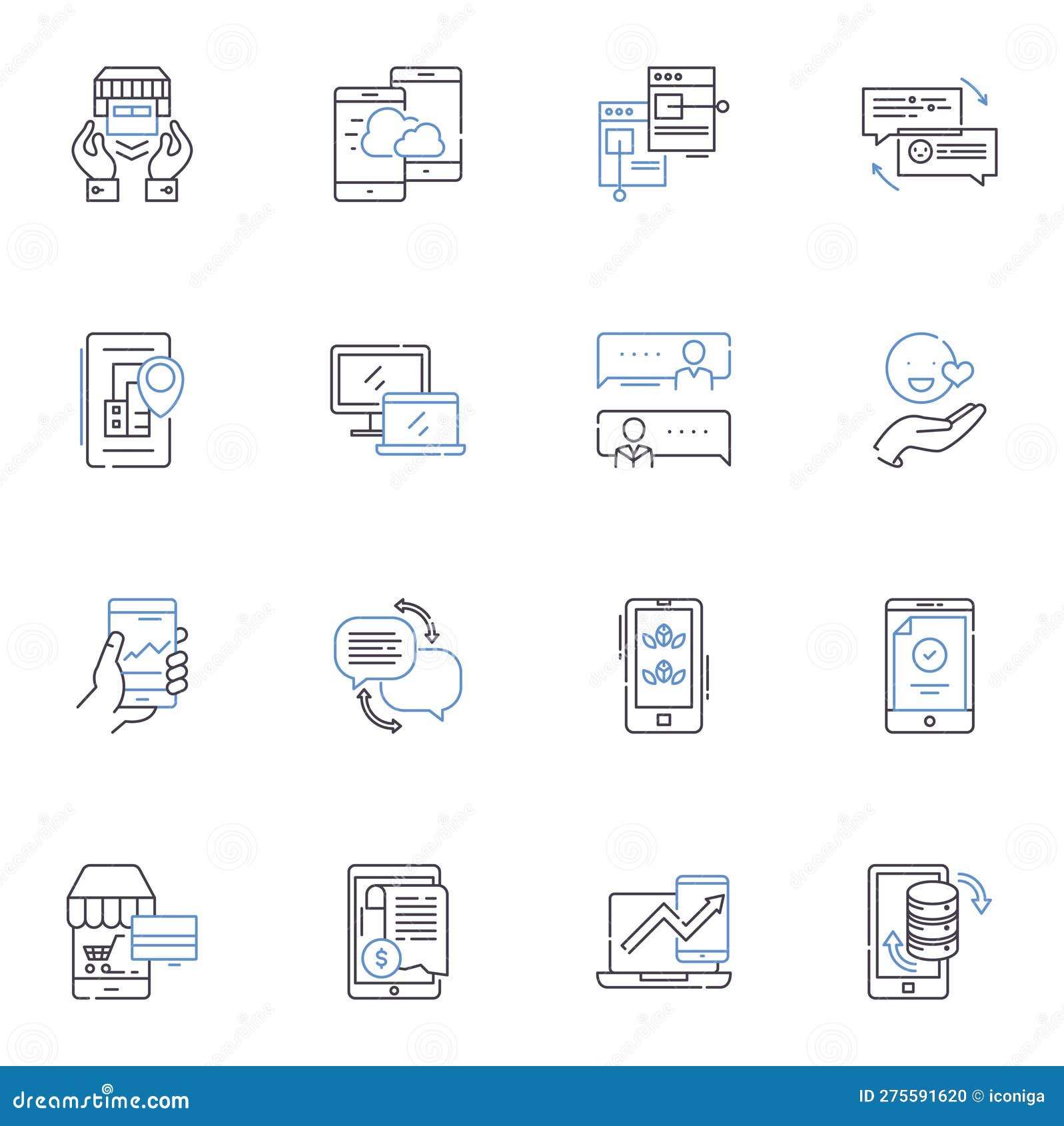 On-the-go Tool Line Icons Collection. Portable, Versatile, Compact ...