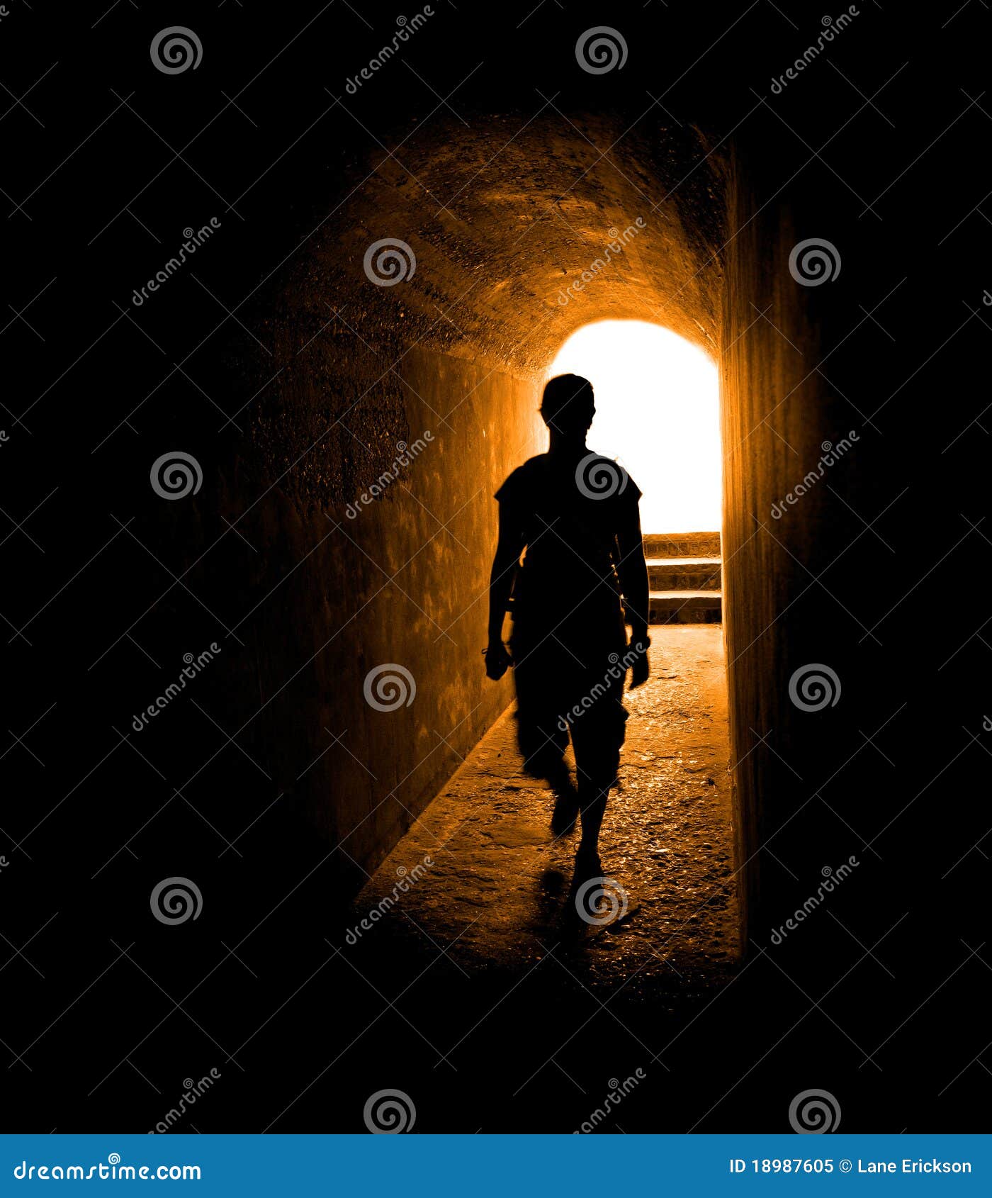 Go Towards the Light stock image. Image of tunnel, lights - 18987605