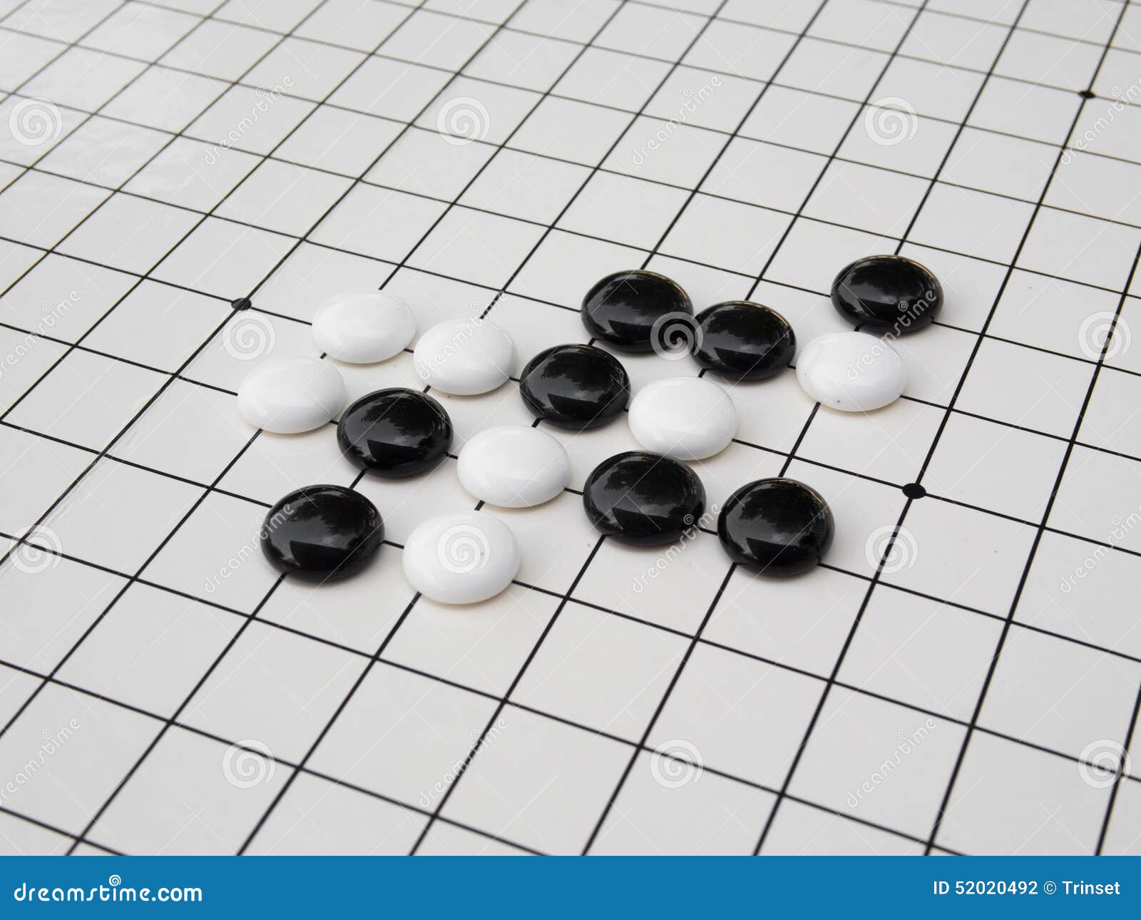 GO, the Traditional Chess of China and Japan Stock Photo - Image of ...