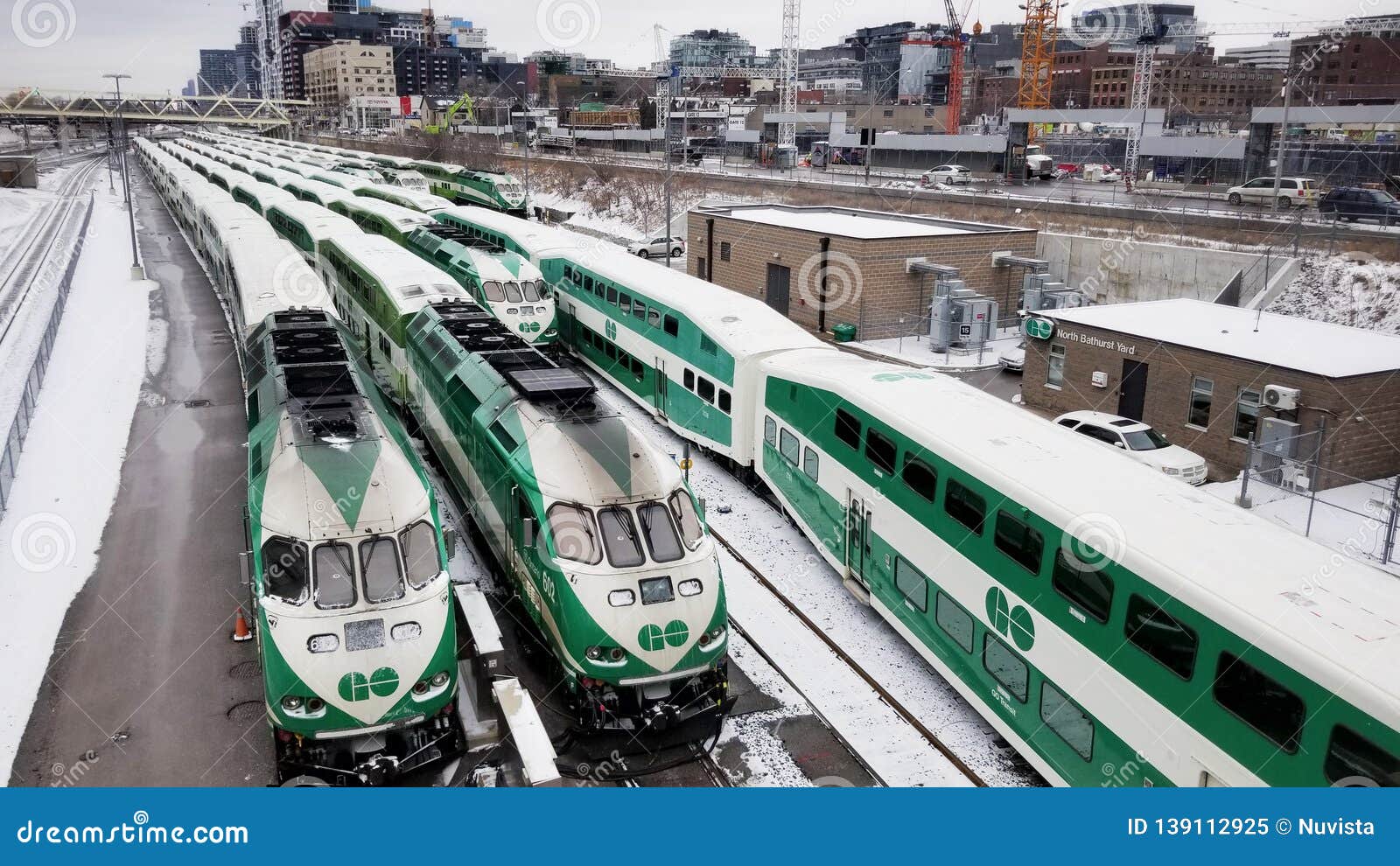 Go train at the station editorial image. Image of transportation ...