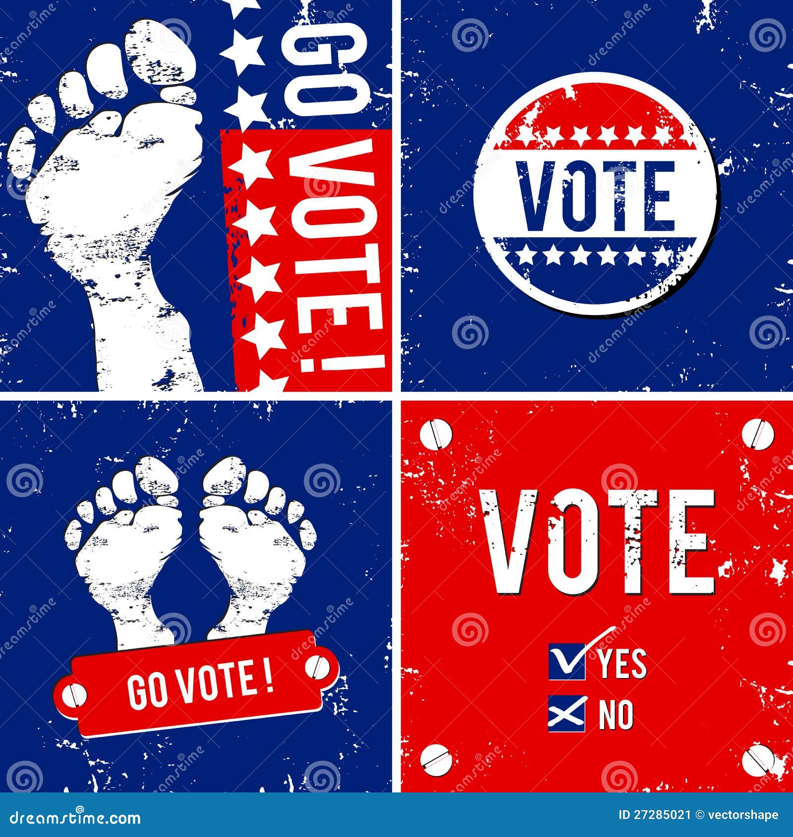 Go vote stock vector. Illustration of campaign, political - 27285021