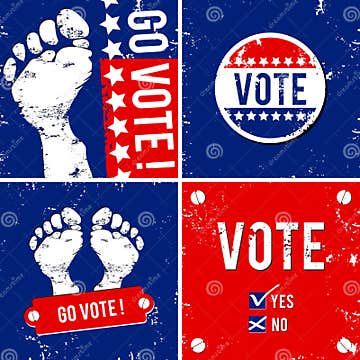 Go vote stock vector. Illustration of campaign, political - 27285021