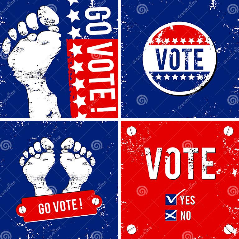 Go vote stock vector. Illustration of campaign, political - 27285021