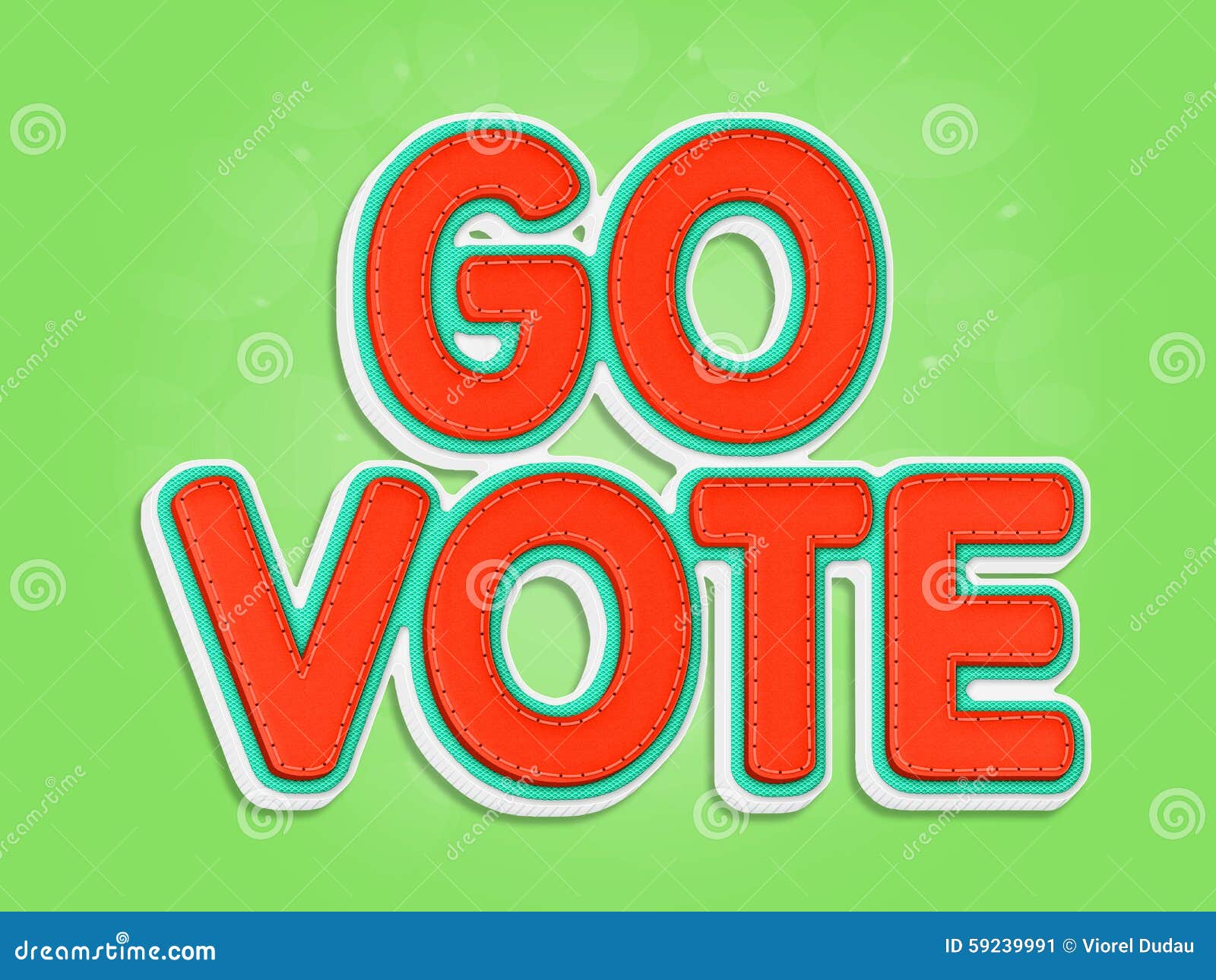 Go Vote stock illustration. Illustration of plastic, poll - 59239991