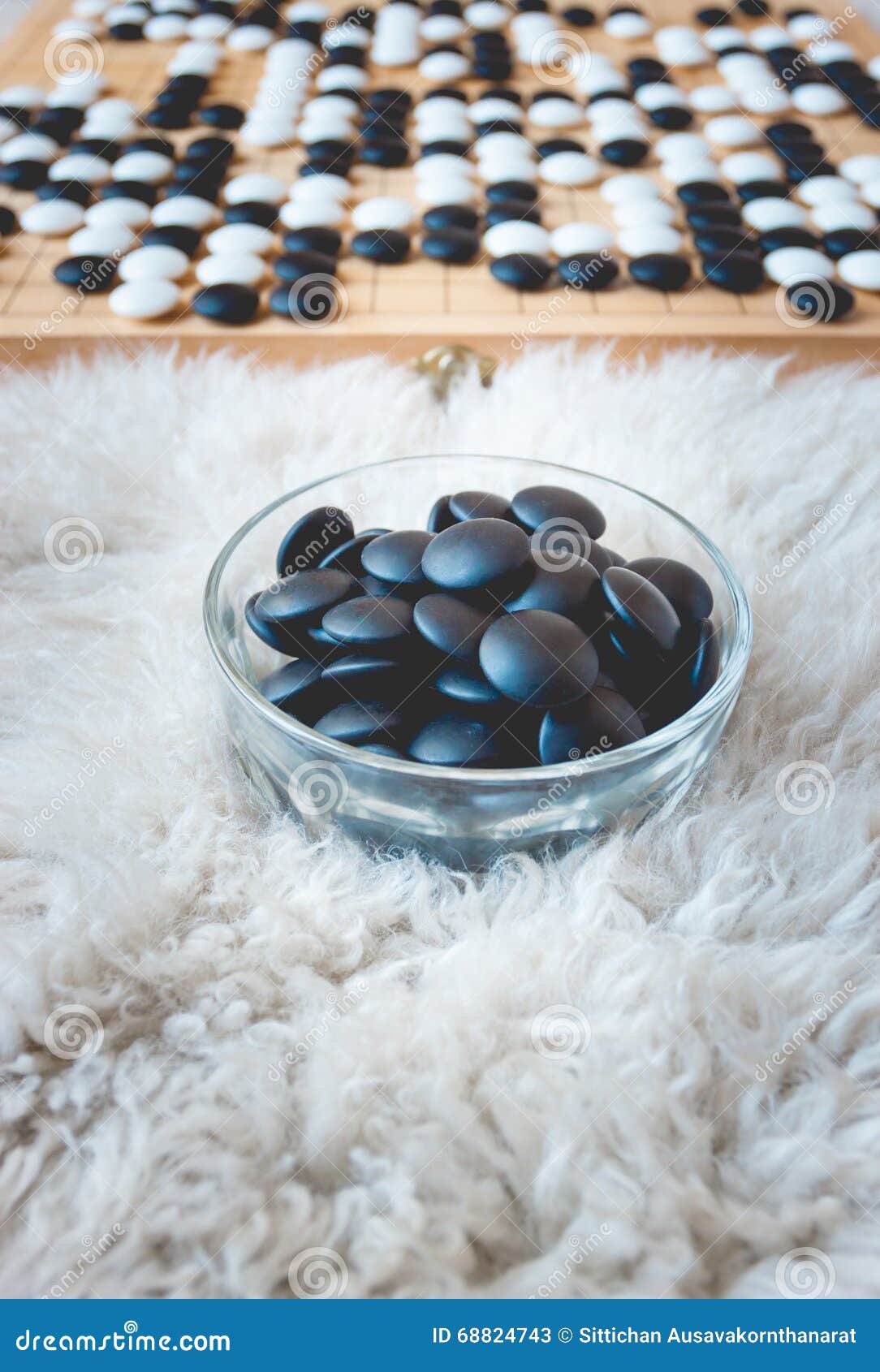 Go or Weiqi board game stock image. Image of playing - 68824743