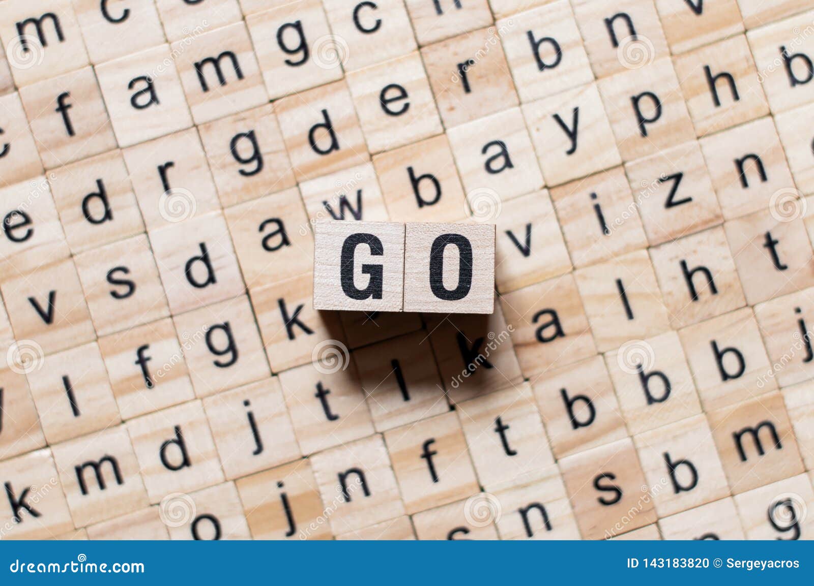 Go word concept stock photo. Image of abstract, cool - 143183820