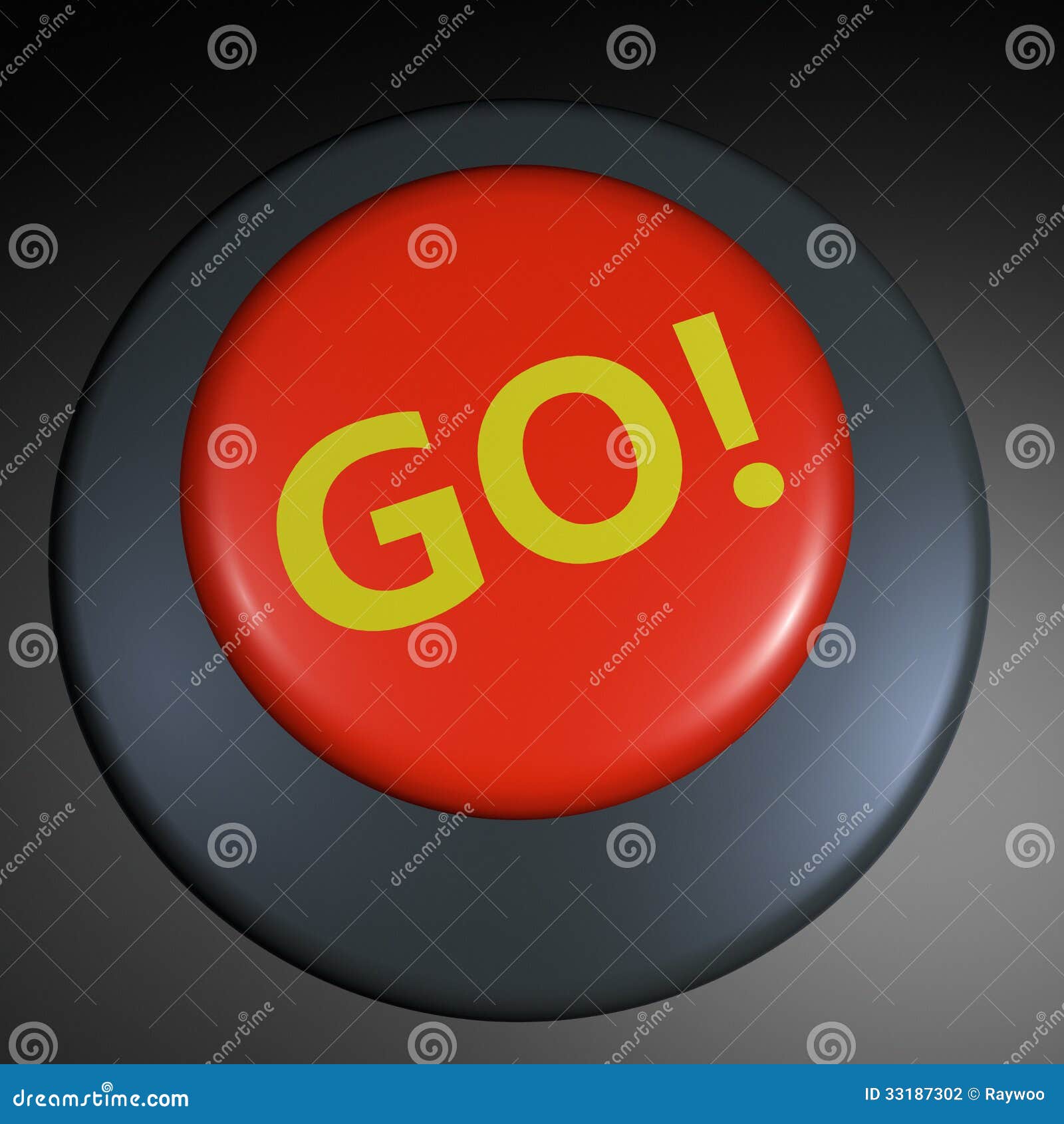 Go! word stock illustration. Illustration of button, round - 33187302