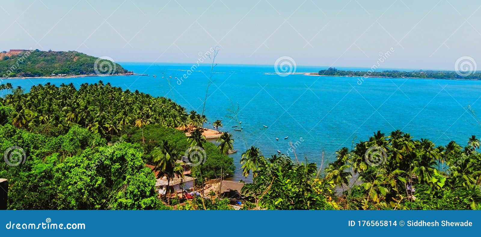 Goa Beautiful Beach View stock photo. Image of north - 176565814
