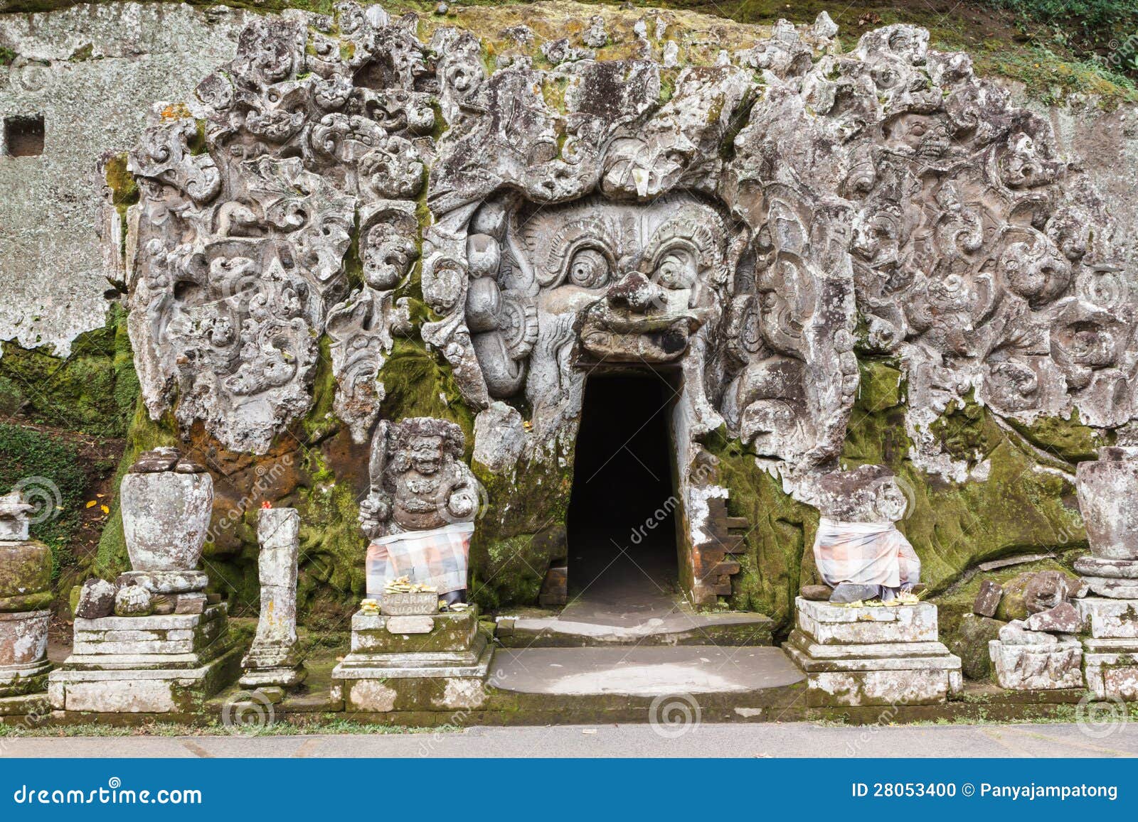 Goa Gajah in Bali stock photo. Image of elephant, mythology - 28053400