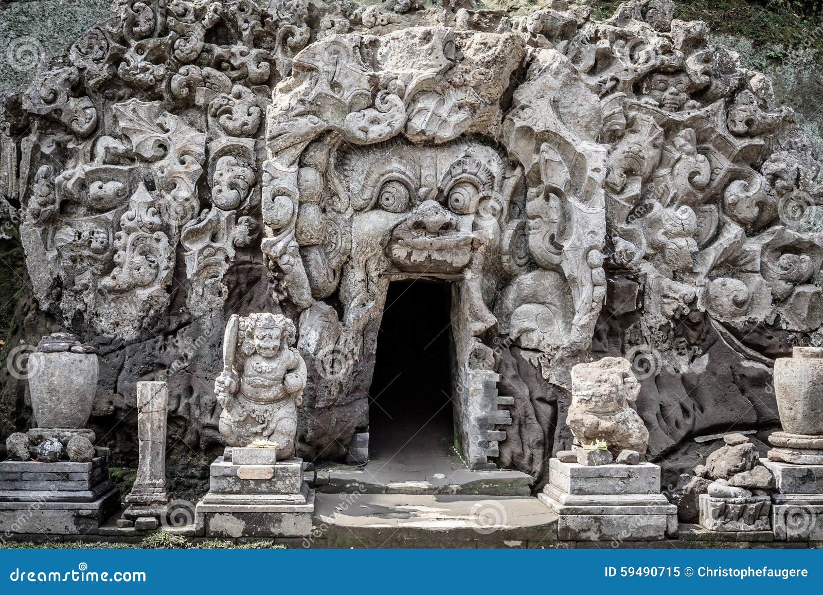 Goa Gajah cave stock image. Image of christophe, bali - 59490715