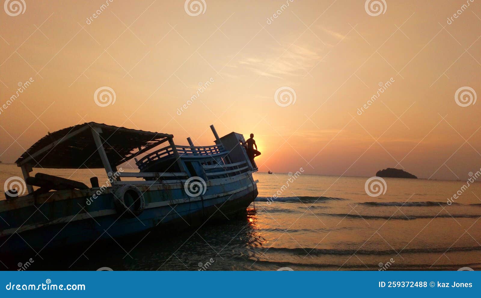 Goa India Sunset Beached Boat Stock Photo - Image of boat, sunset ...