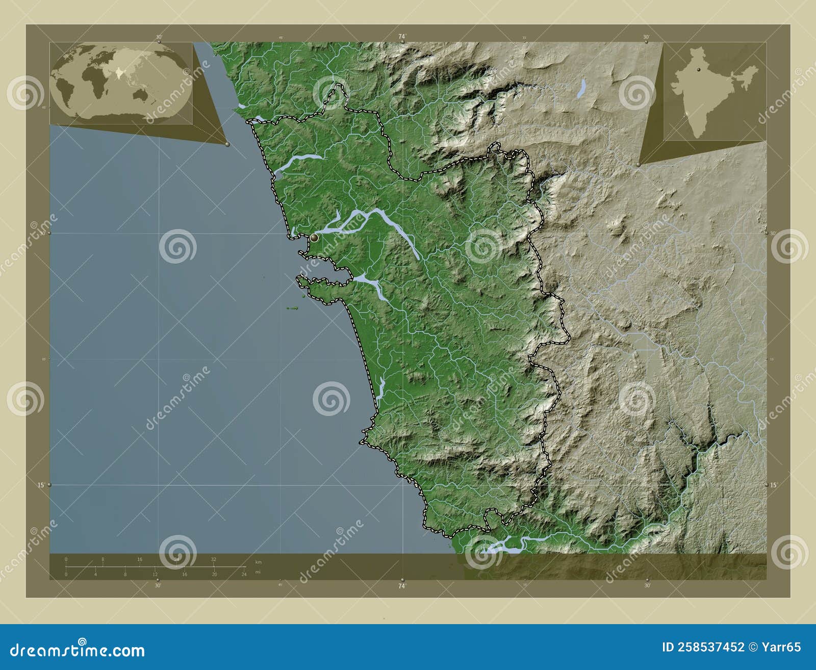 Goa, India. Wiki. Capital stock photo. Image of territory - 258537452