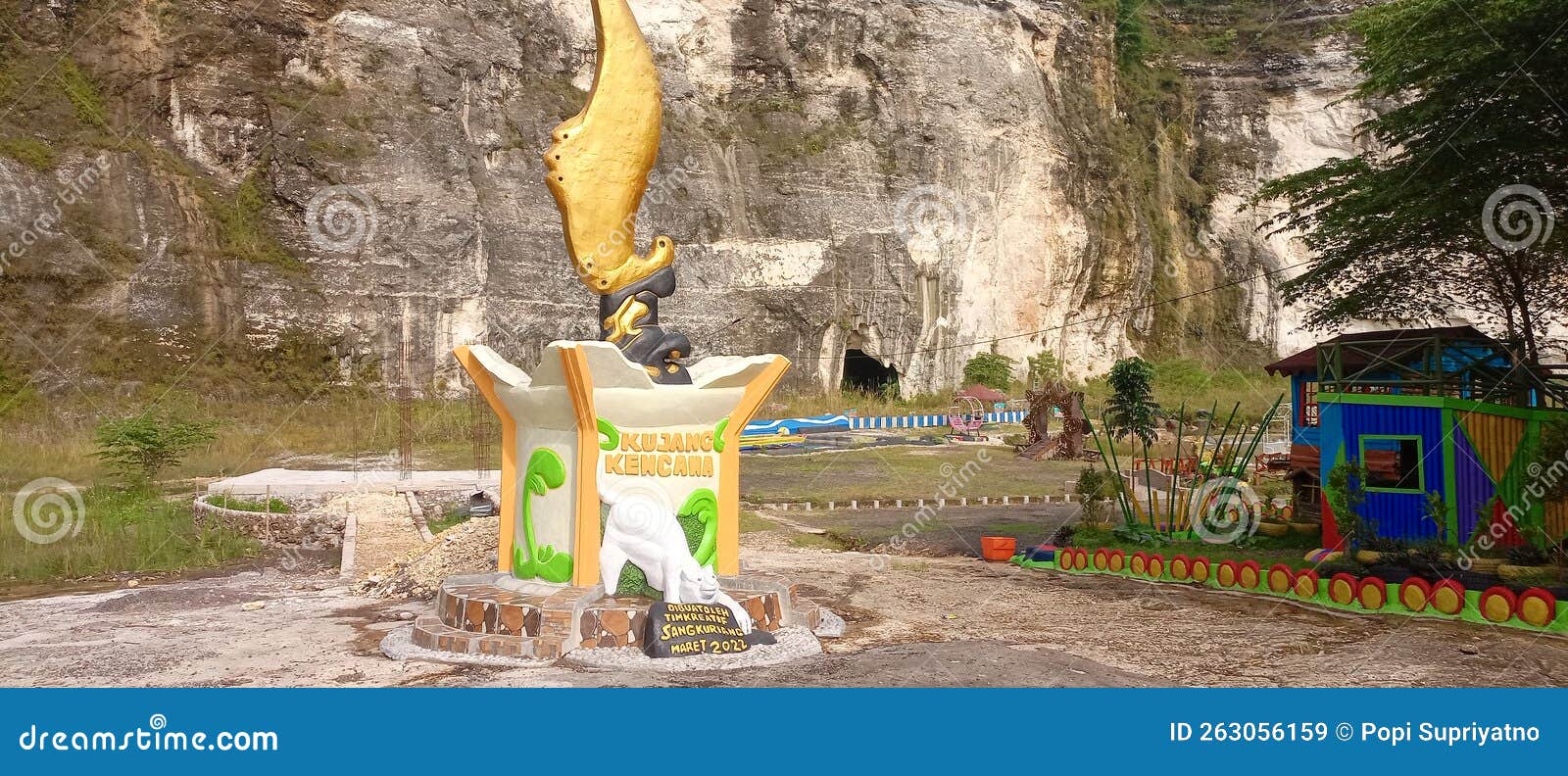 Goa Lalay Cave at Jonggol stock image. Image of monument - 263056159