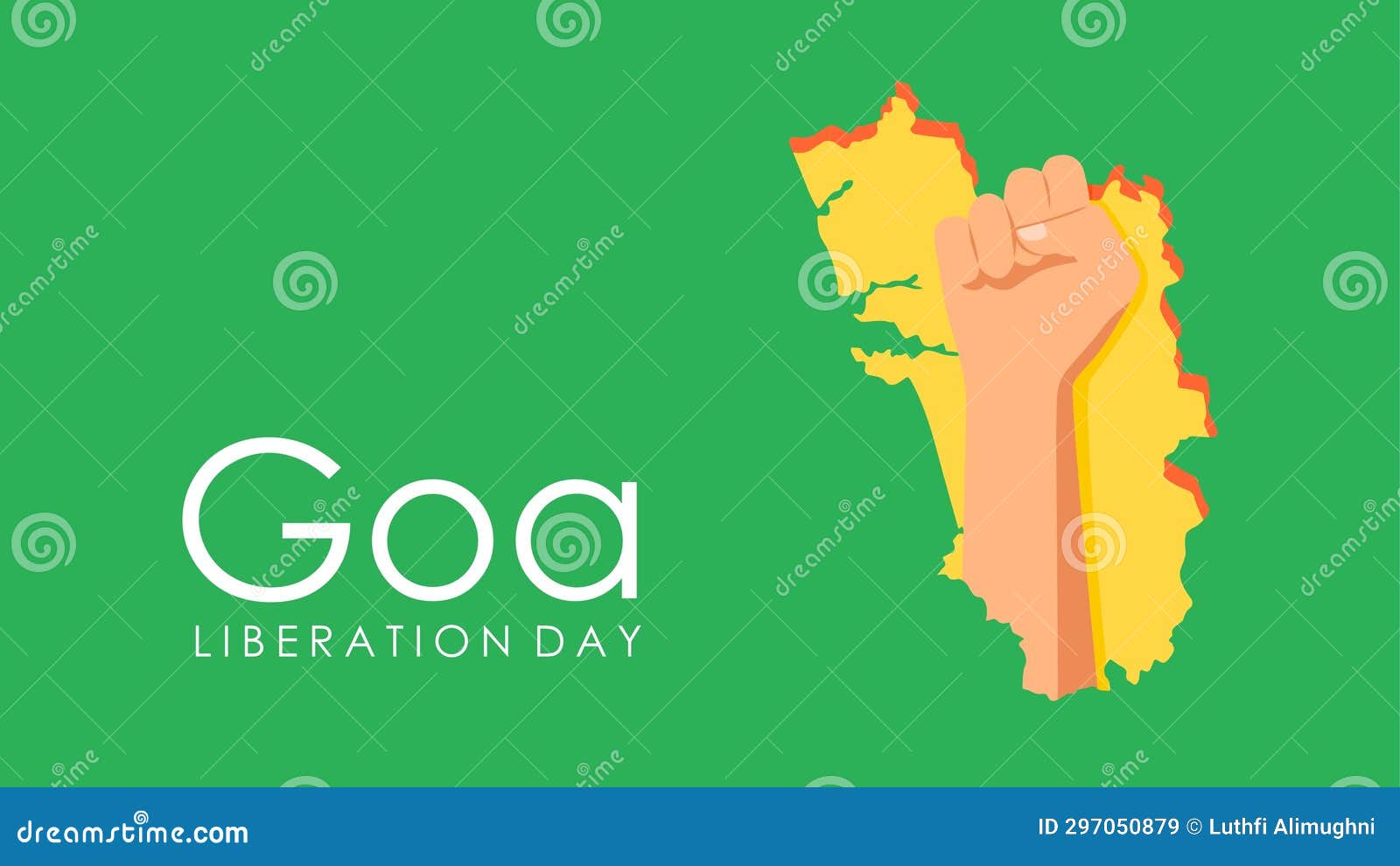 Goa Liberation Day Banner Template Vector Stock Vector - Illustration ...