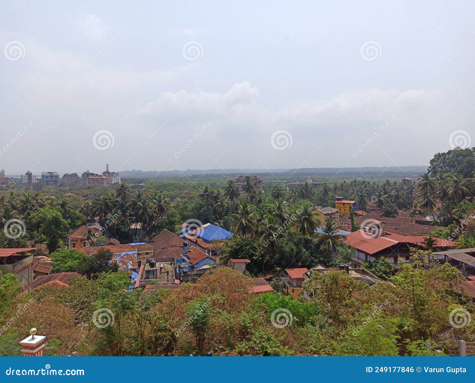 Top View Of The Coverage At The Sports Stadium. Treadmill Markings For ...