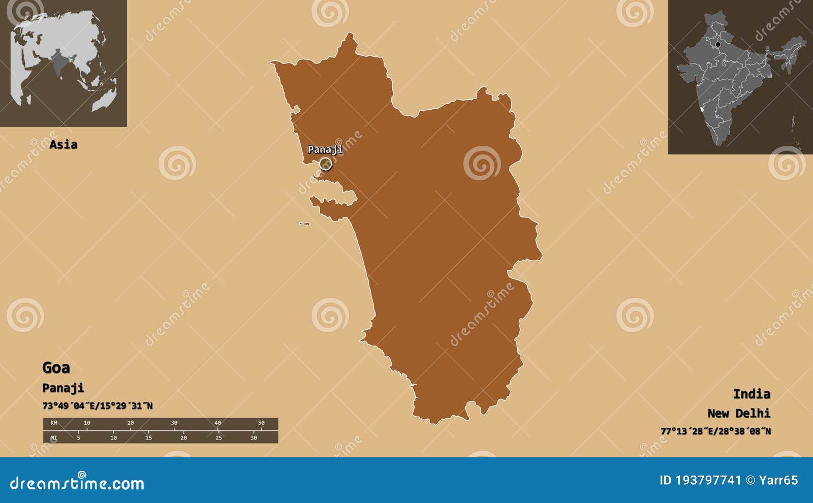 Goa, State of India,. Previews. Pattern Stock Illustration ...