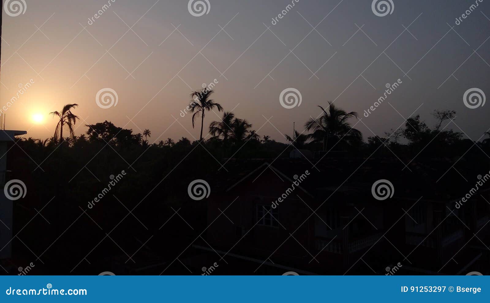 Goa sunrise stock image. Image of sunrise, nature, morning - 91253297