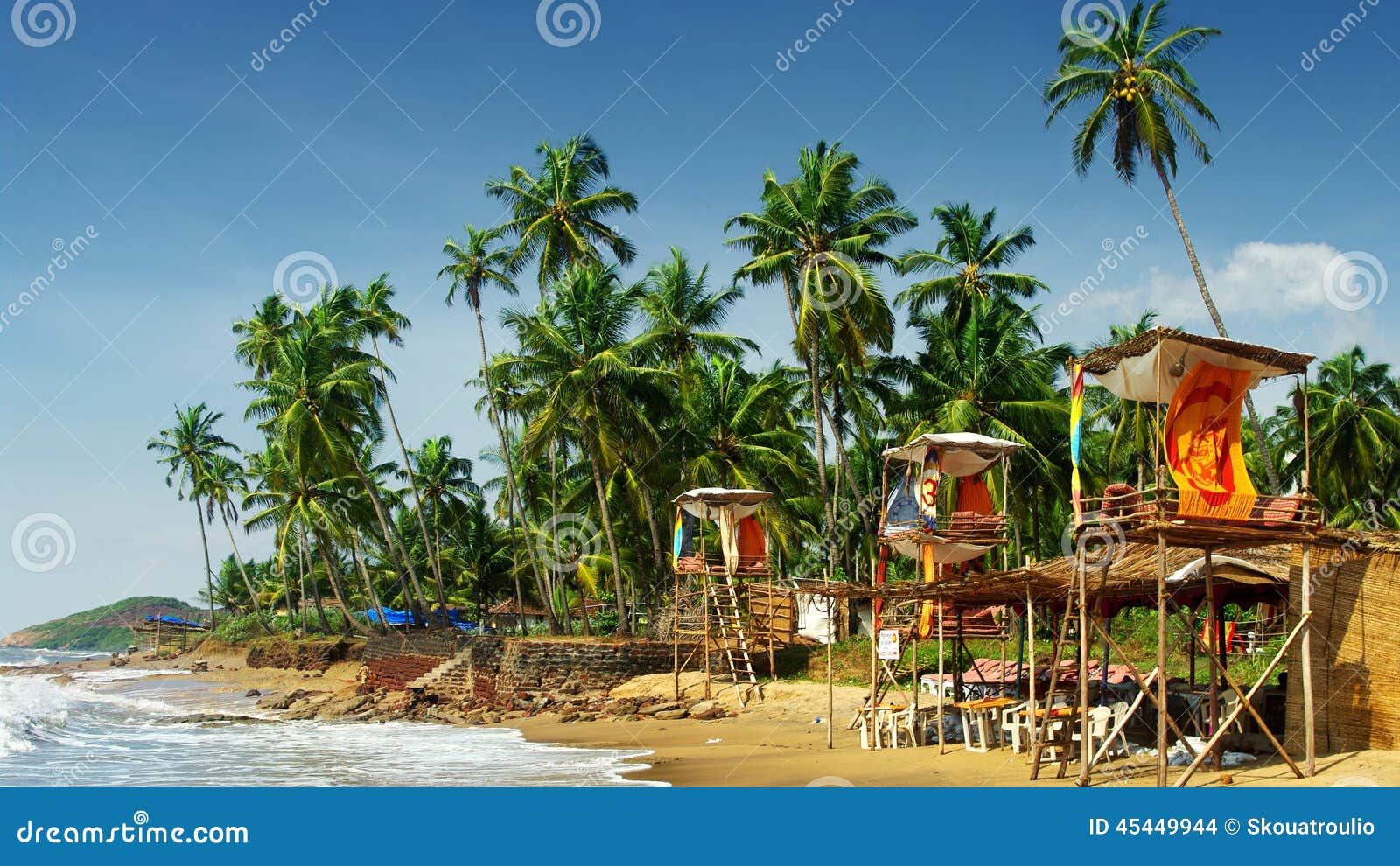 Goa stock photo. Image of vacation, holidays, water, tourism - 45449944