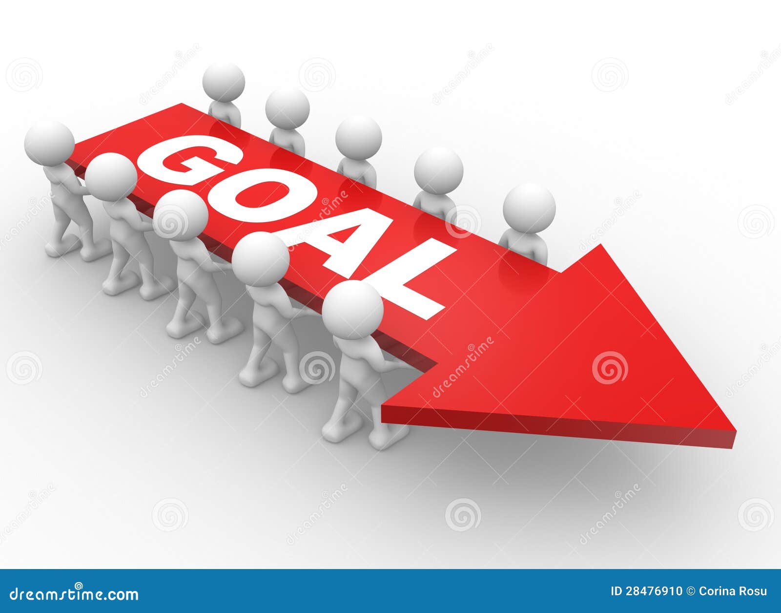 Goal stock illustration. Illustration of advancement - 28476910