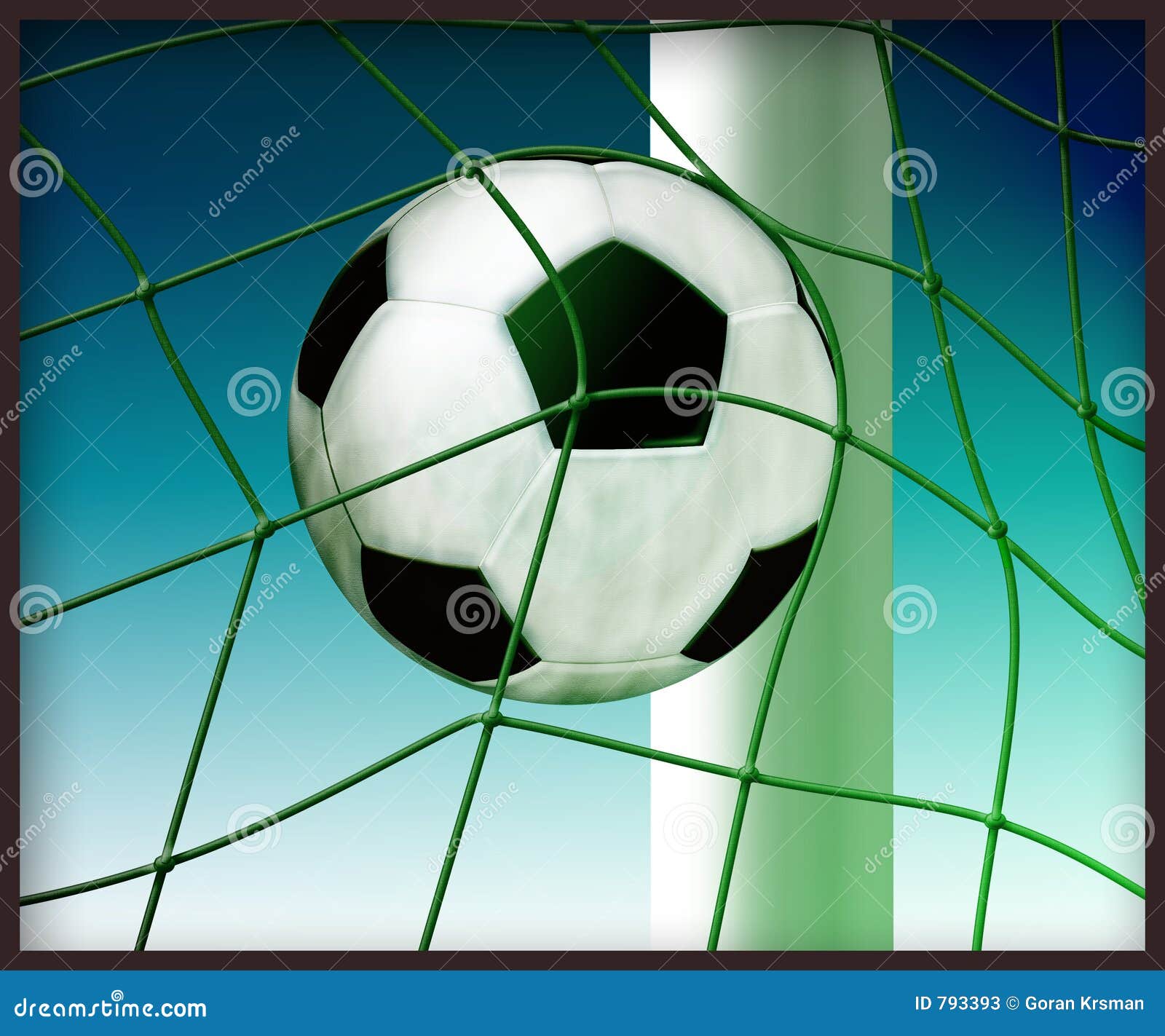 Goal stock illustration. Illustration of team, realistic - 793393