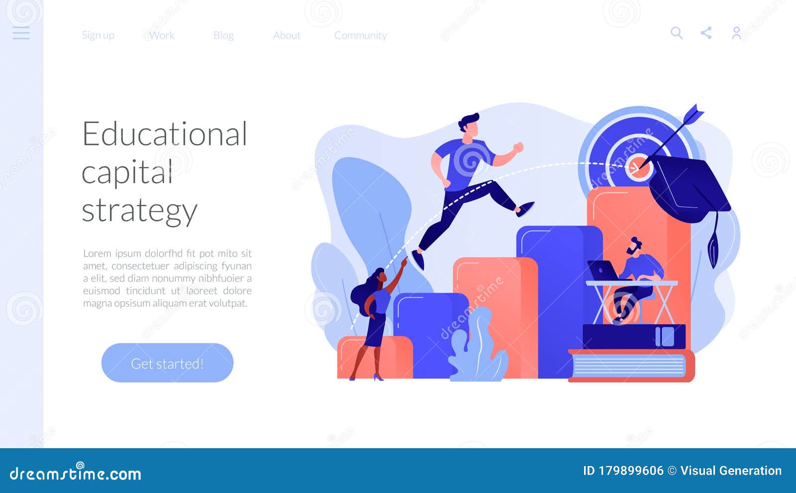 Educational Trajectory Concept Landing Page Stock Vector - Illustration ... Educational Trajectory Concept Landing Page Stock Vector - Illustration ...