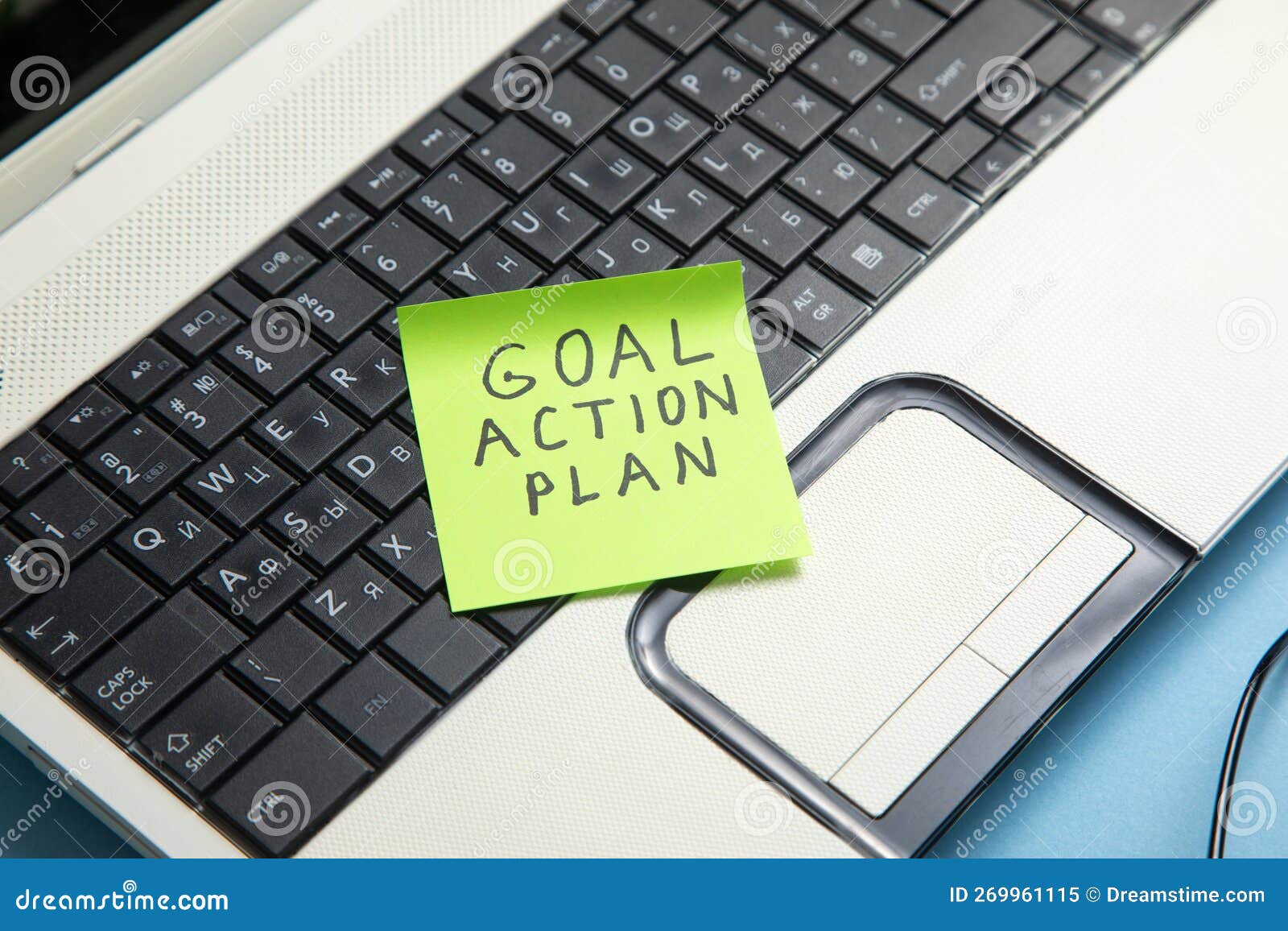 Goal. Action. Plan on Sticky Note. Business Concept Stock Image - Image ...