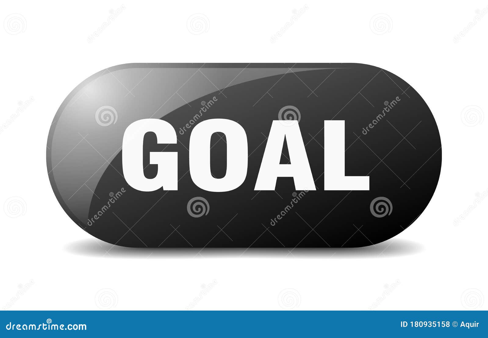 Goal Button. Goal Sign. Key. Push Button Stock Vector - Illustration of ...