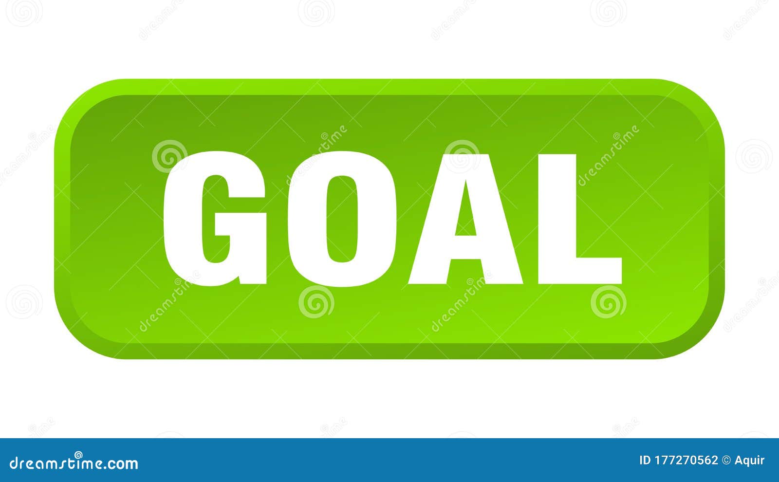 Goal Button. Goal Square 3d Push Button Stock Vector - Illustration of ...