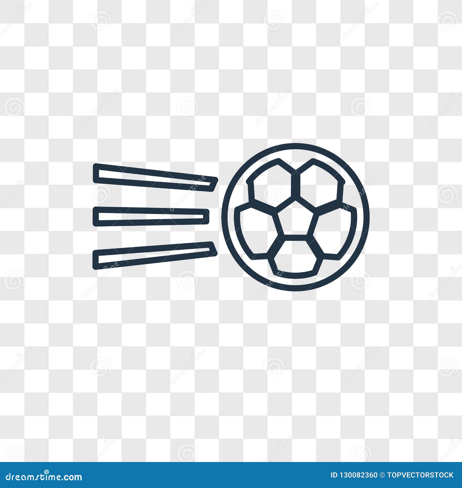 Goal Concept Vector Linear Icon Isolated on Transparent Background ...