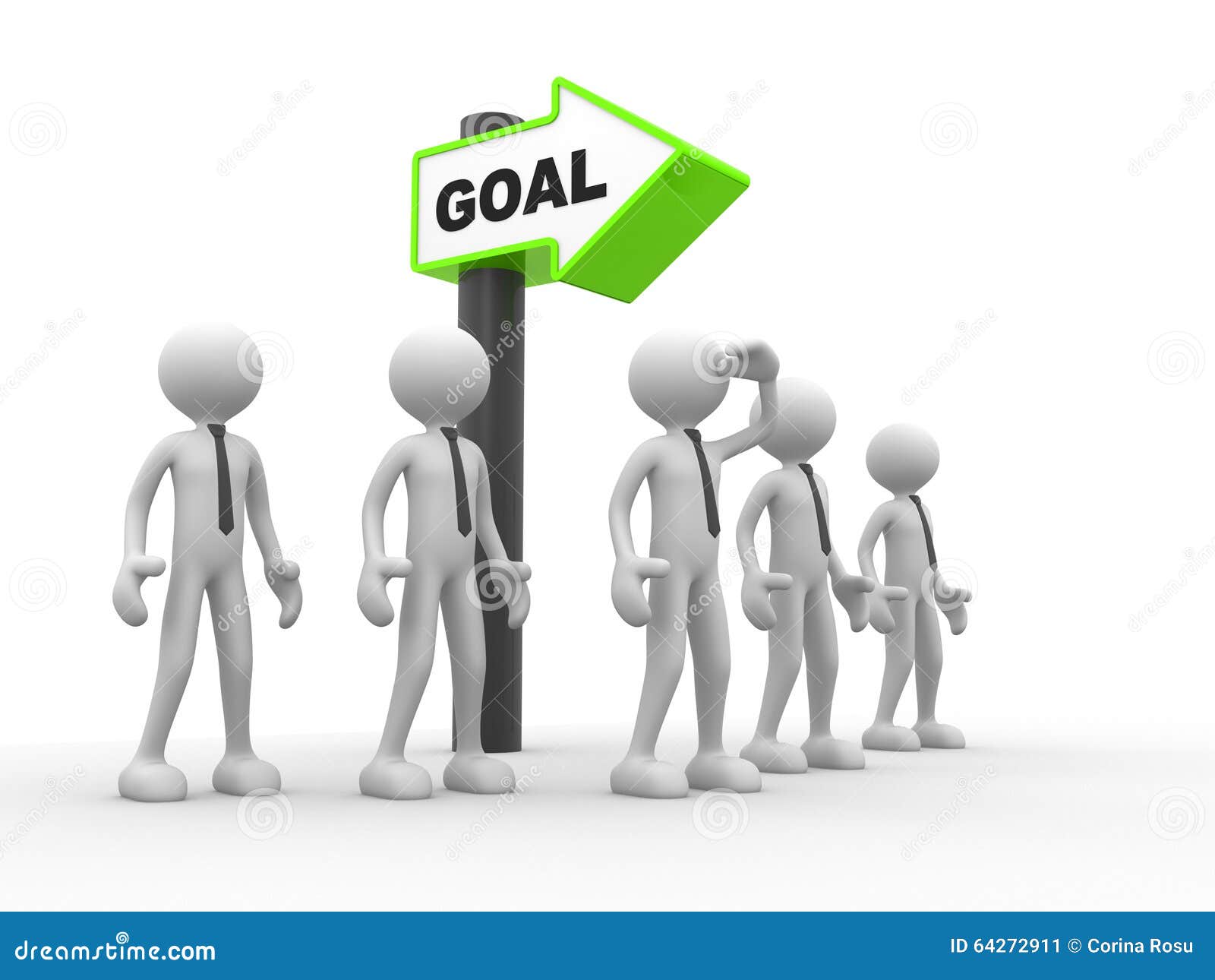 Goal stock illustration. Illustration of market, people - 64272911