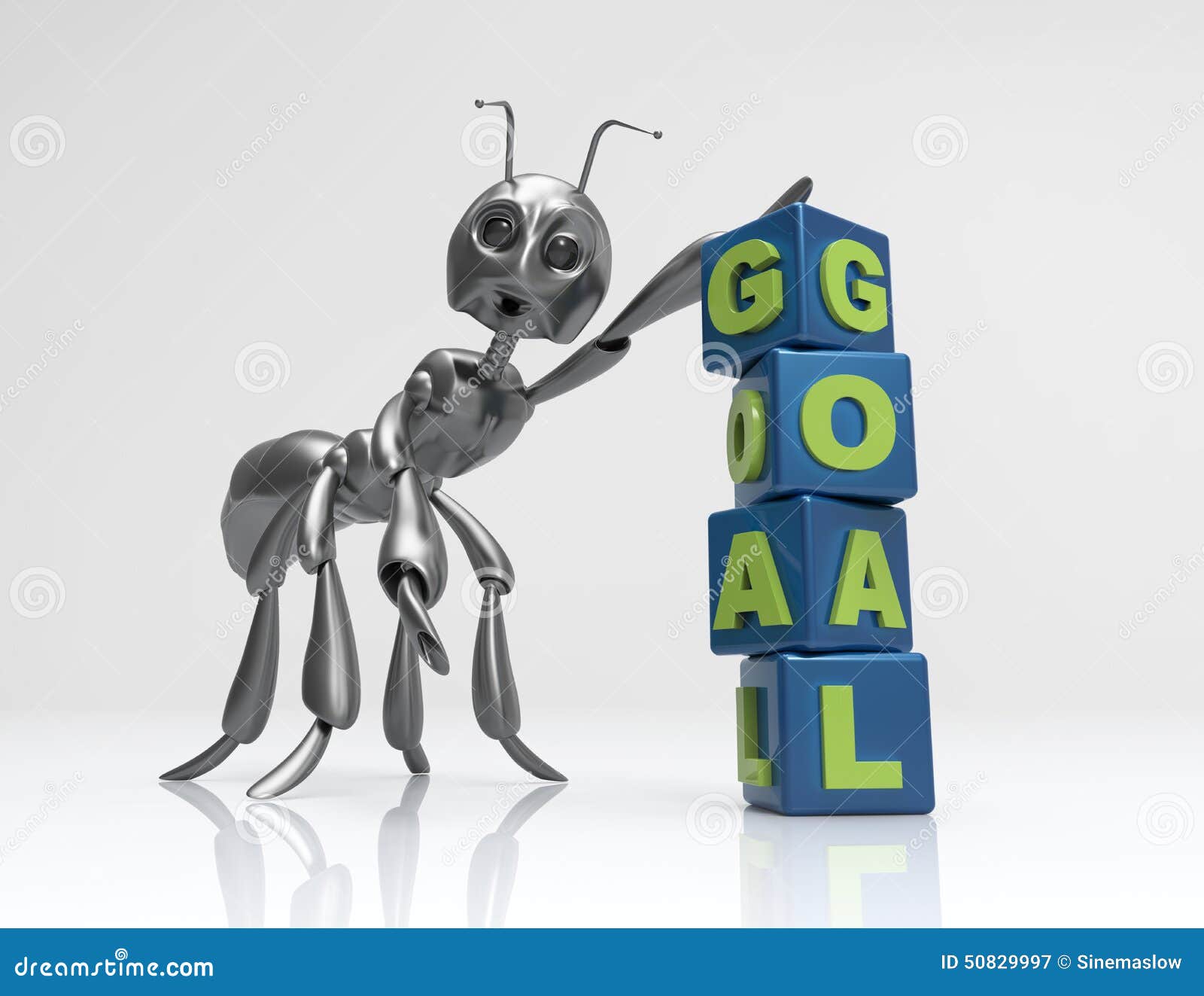 Goal 3d word concept stock illustration. Illustration of organization ...