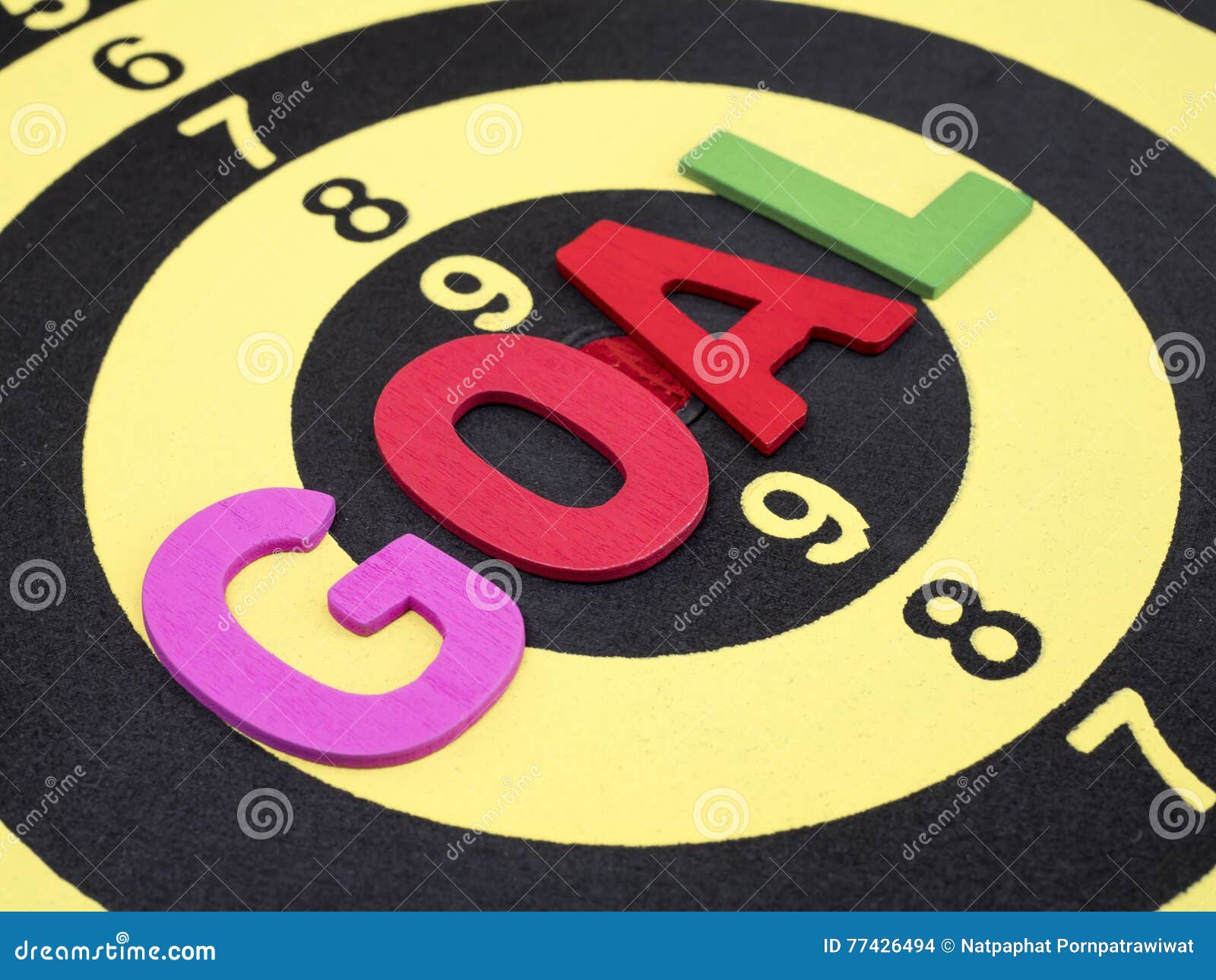 Goal on dart board 3 stock photo. Image of number, effective - 77426494