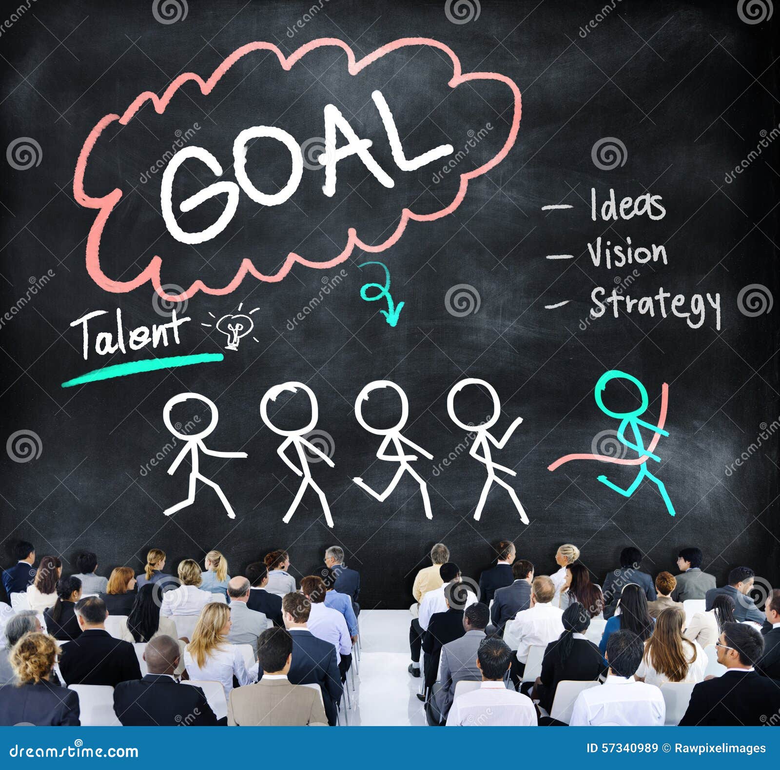 Goal Expectation Target Mission Aim Concept Stock Illustration ...