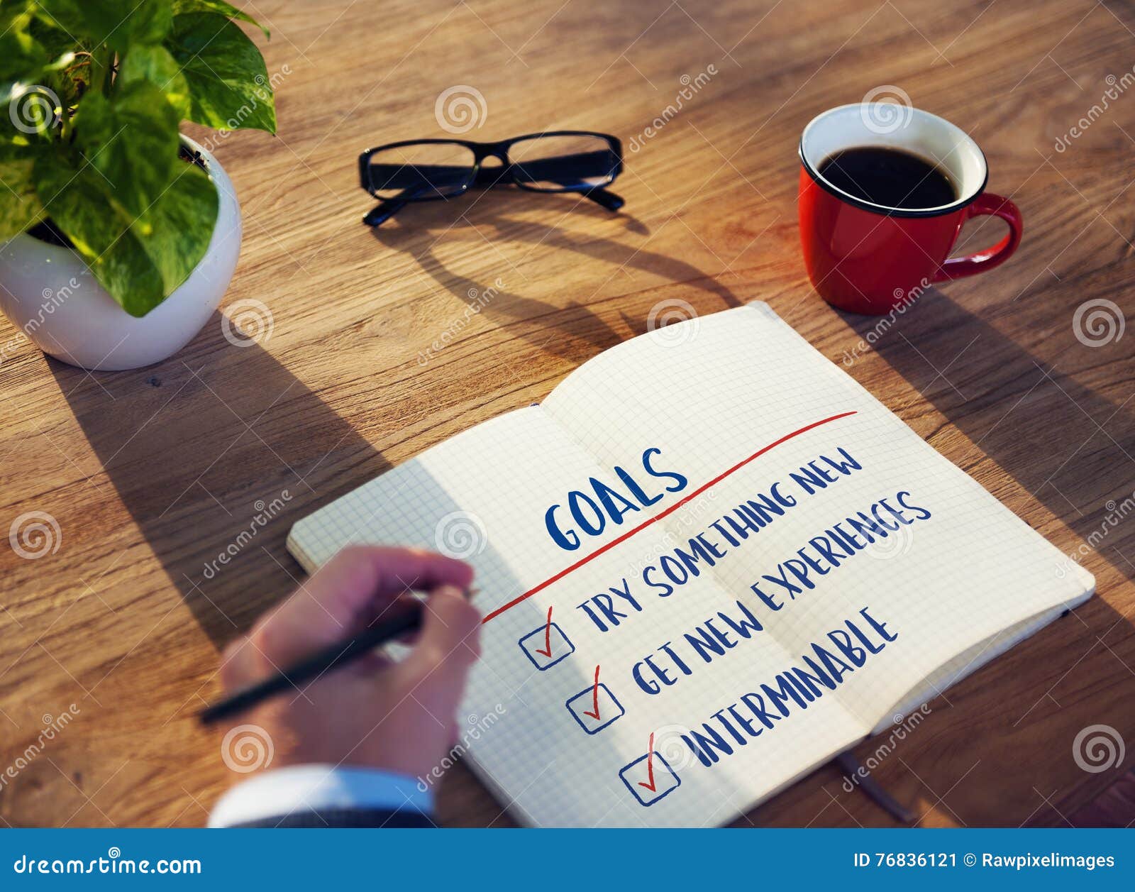 Goal Explore Aim Ambition Inspire Concept Stock Image - Image of desk ...