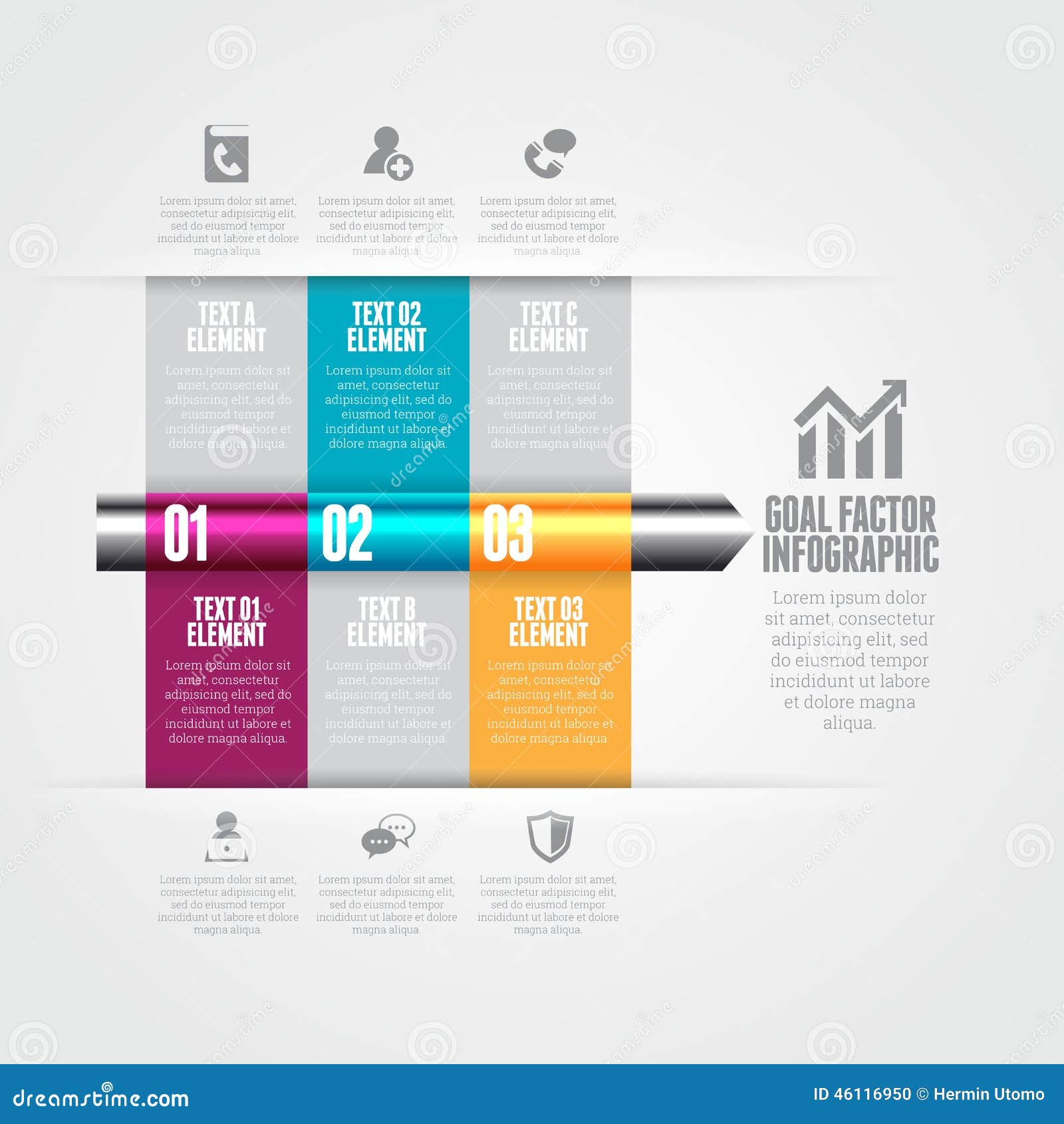 Goal Factor Infographic stock vector. Illustration of information ...