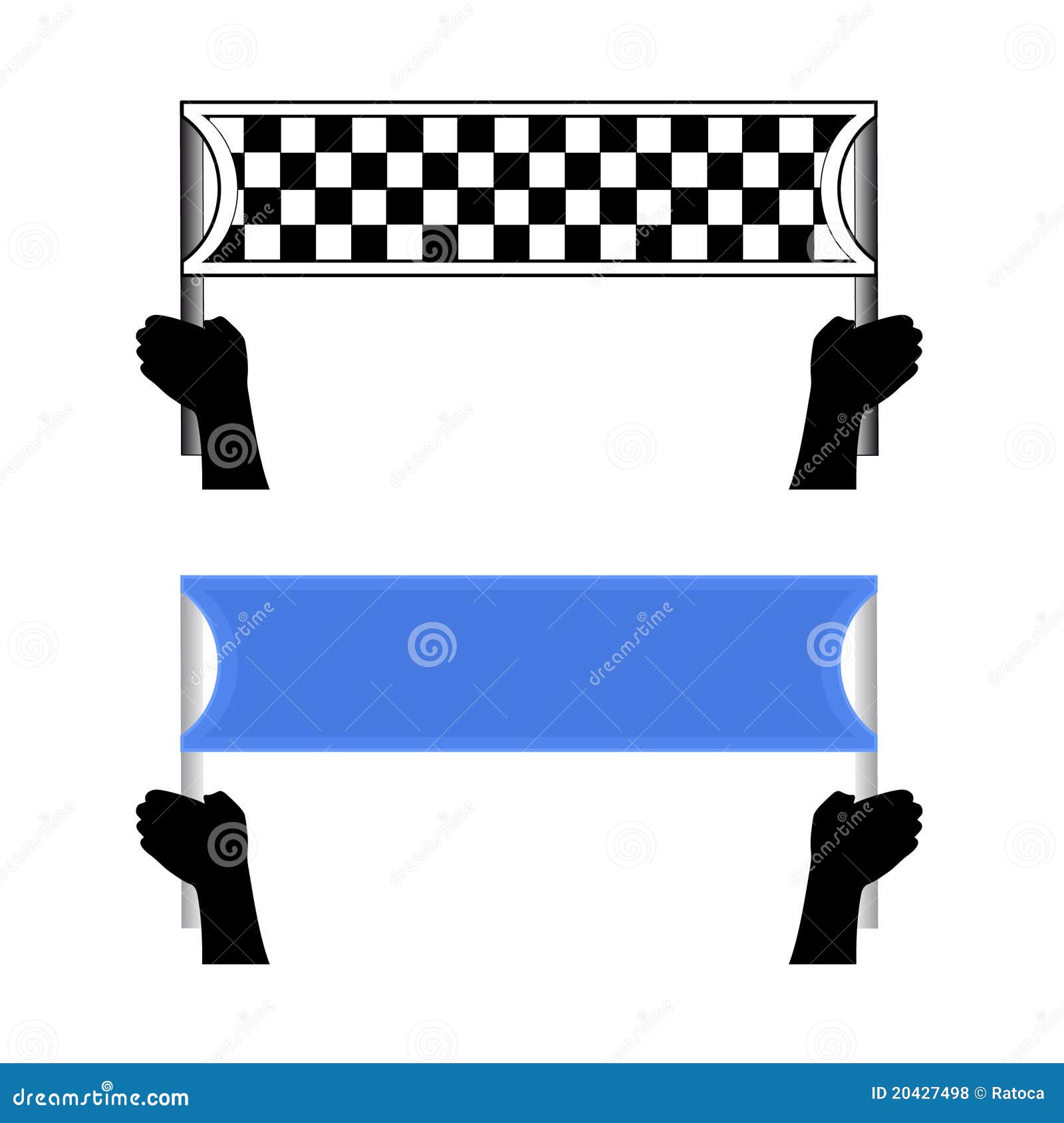 Goal flag and blue flag stock vector. Illustration of original - 20427498