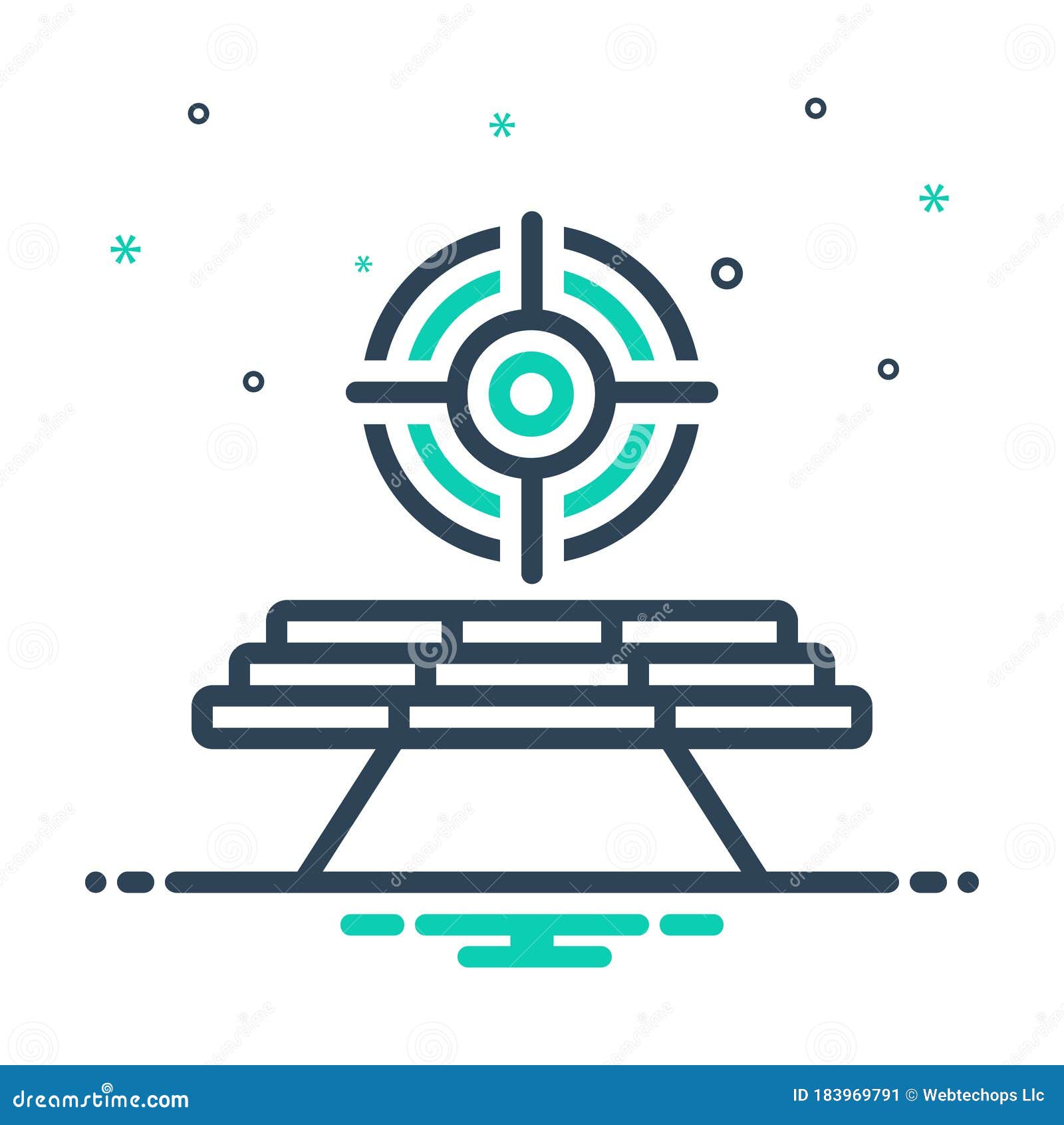 Mix Icon for Goal, Desired Result and Aspiration Stock Vector ...